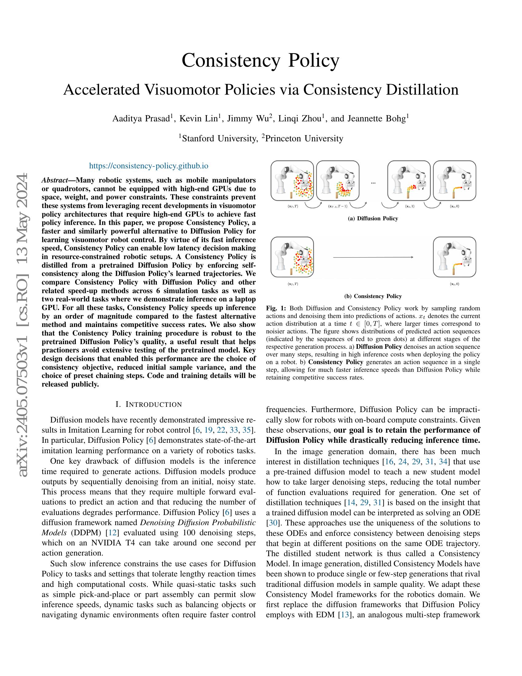 Consistency Policy: Accelerated Visuomotor Policies via Consistency Distillation - 智源社区论文