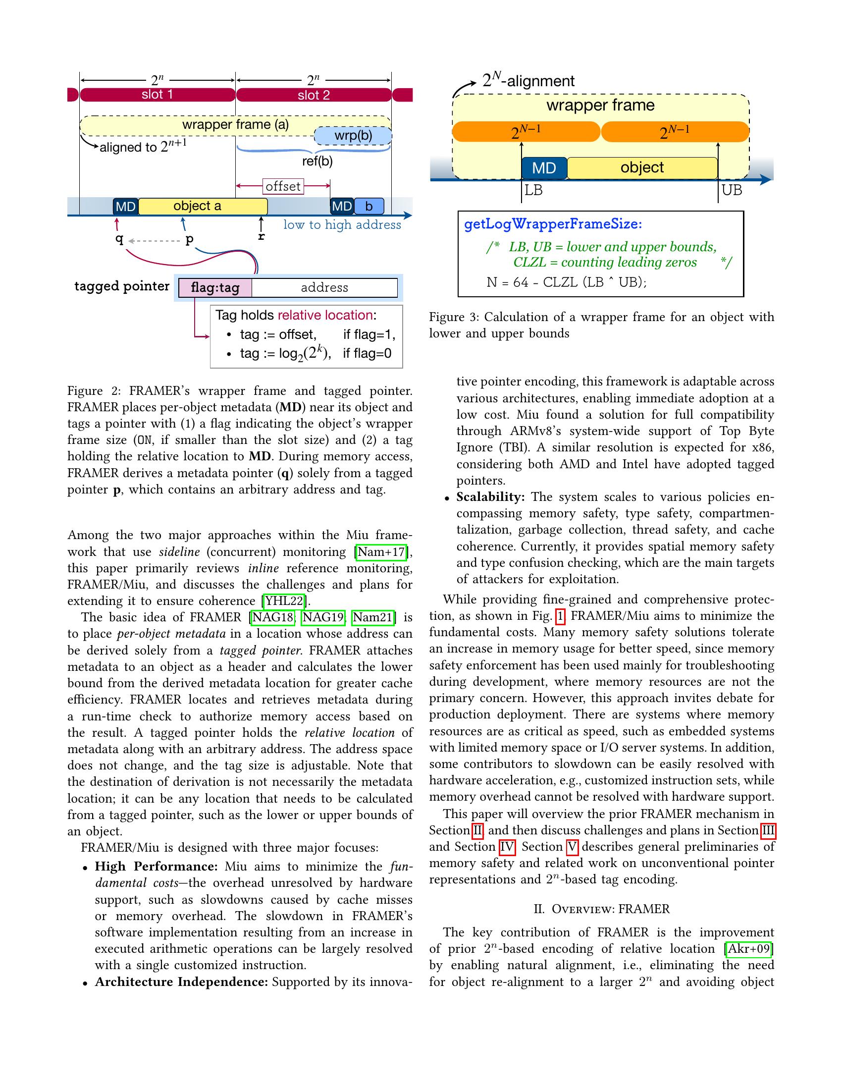 FRAMER/Miu: Tagged Pointer-based Capability and Fundamental Cost of Memory Safety & Coherence ...