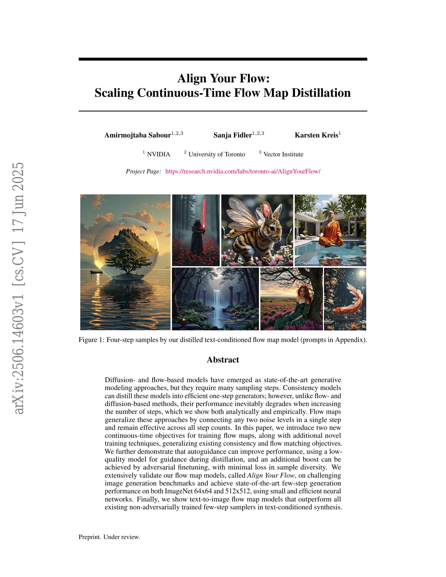 Align Your Flow: Scaling Continuous-Time Flow Map Distillation - 智源社区论文