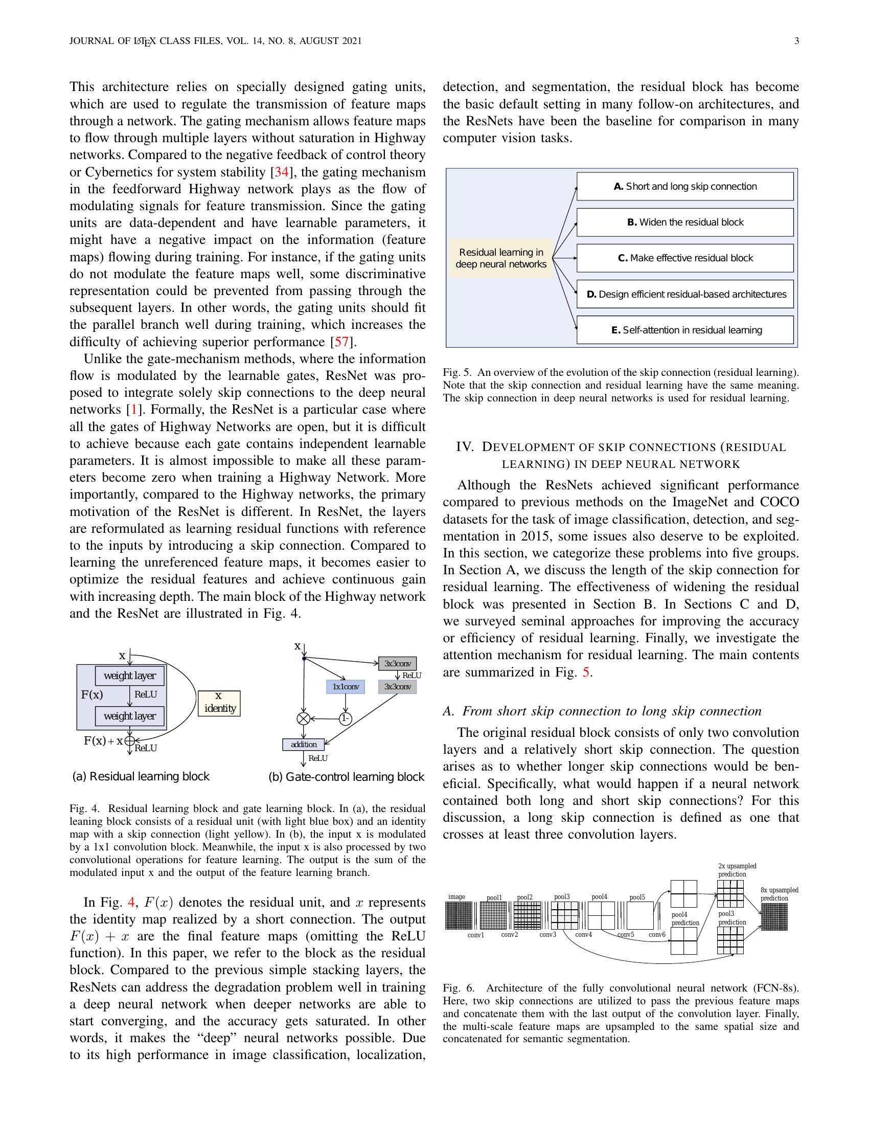 Development of Skip Connection in Deep Neural Networks for Computer Vision and Medical Image ...