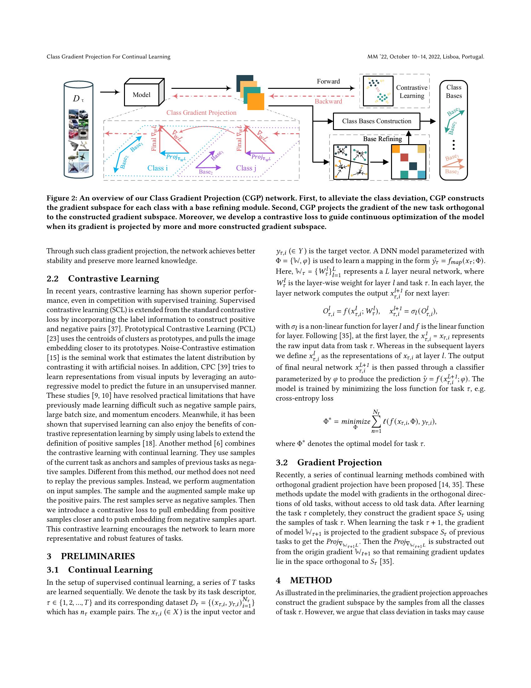Class Gradient Projection For Continual Learning - 智源社区论文