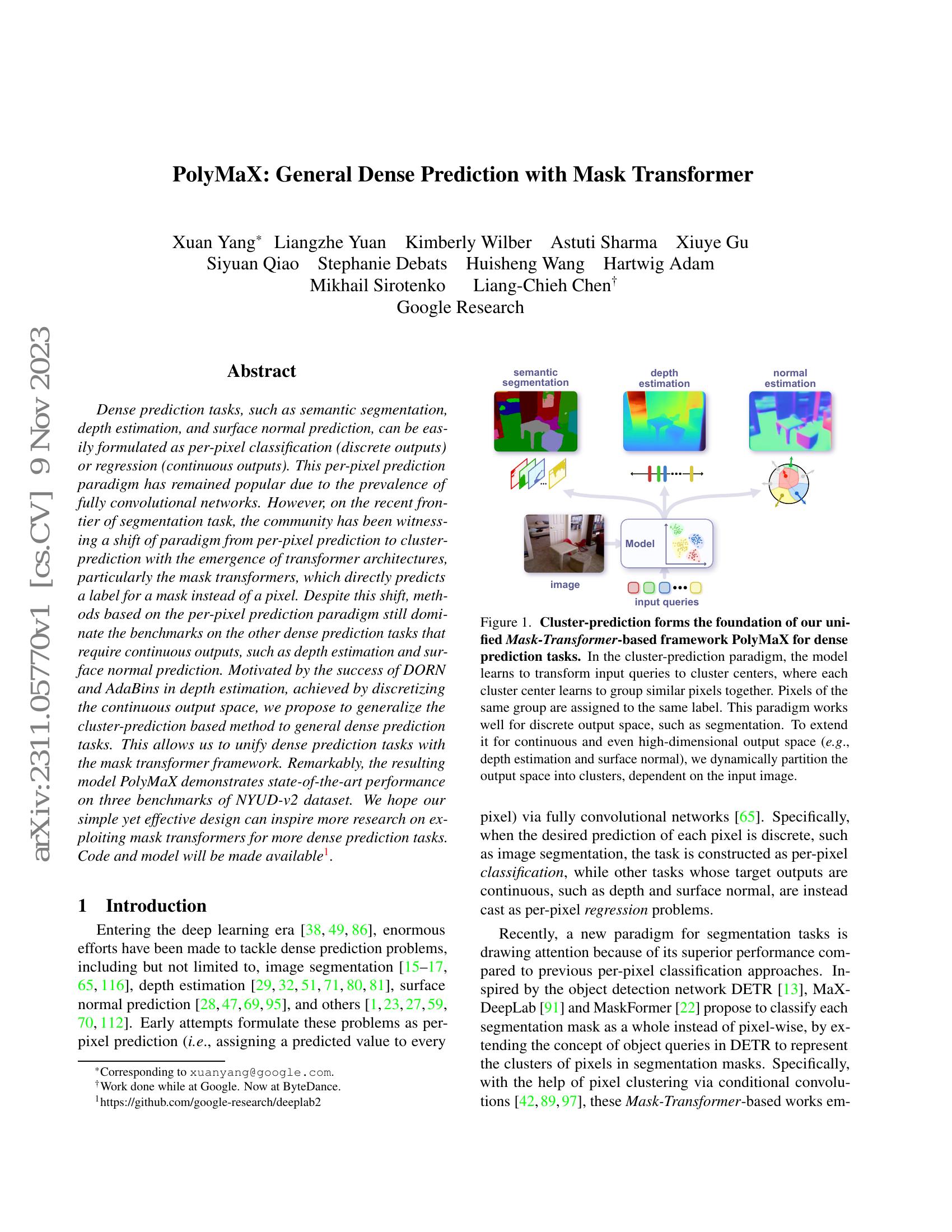 PolyMaX: General Dense Prediction with Mask Transformer - 智源社区论文