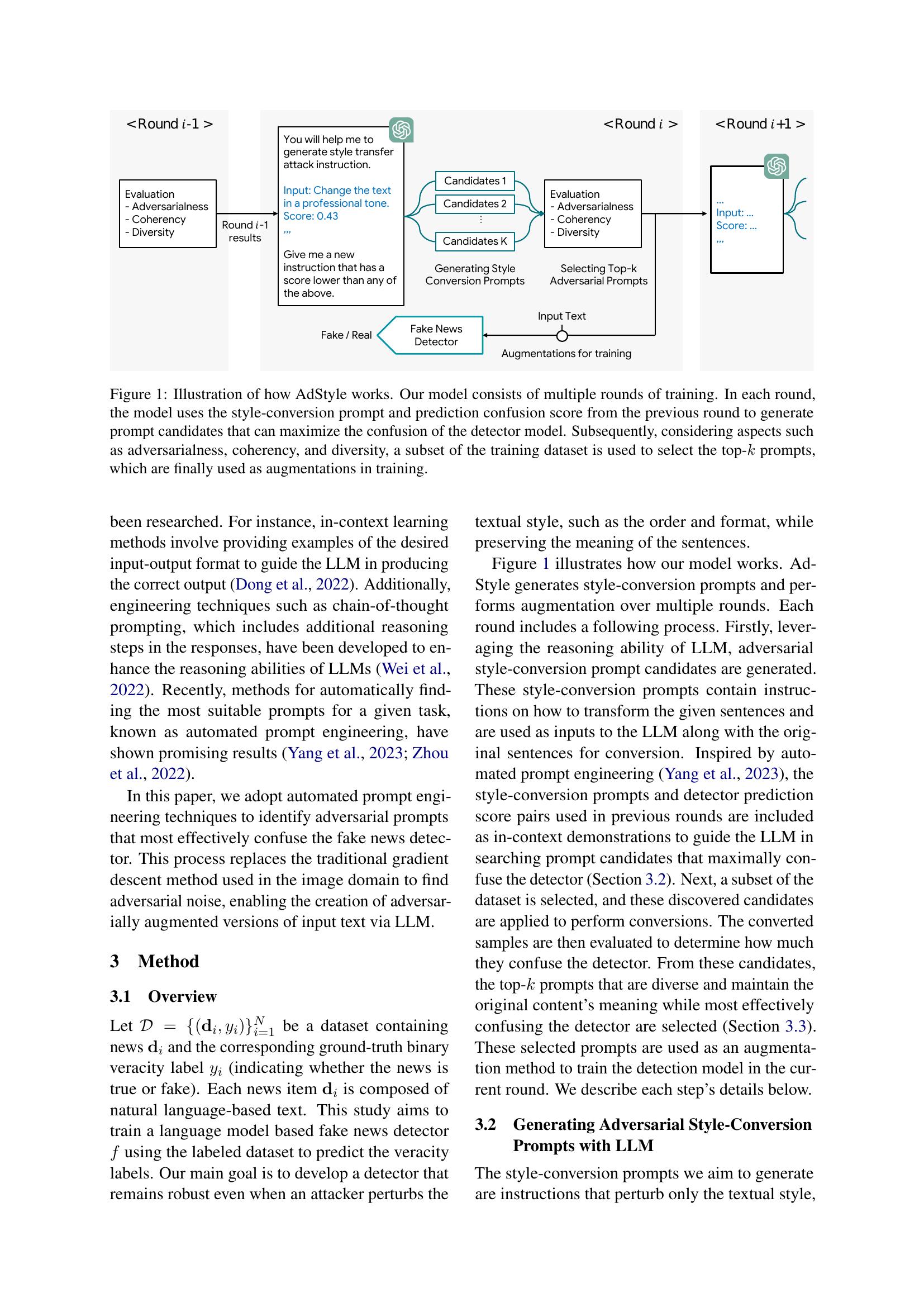 Adversarial Style Augmentation via Large Language Model for Robust Fake ...