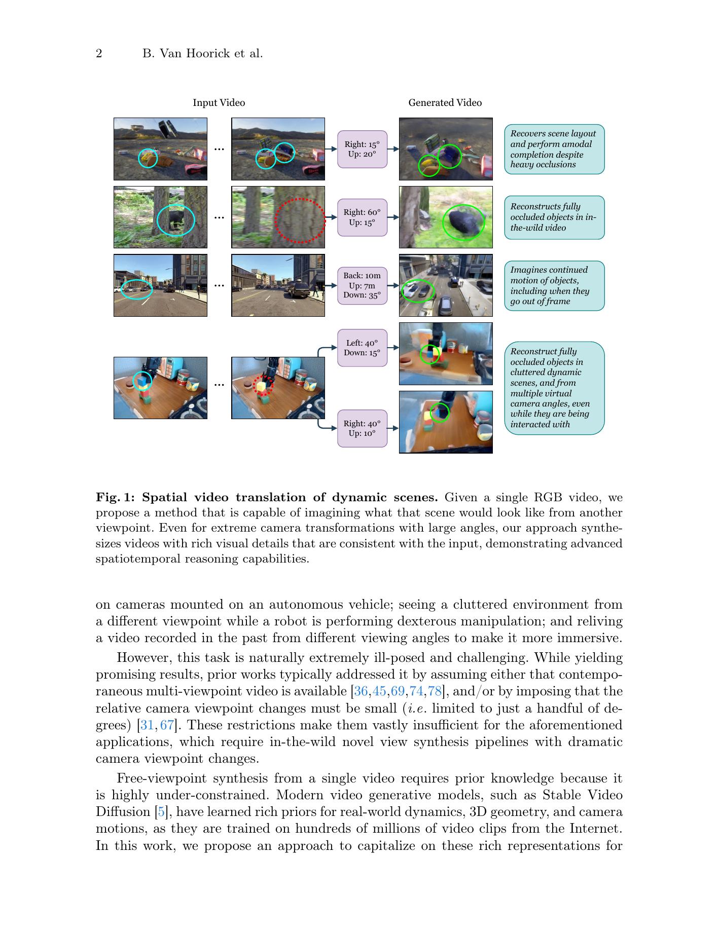 Generative Camera Dolly: Extreme Monocular Dynamic Novel View Synthesis - 智源社区论文