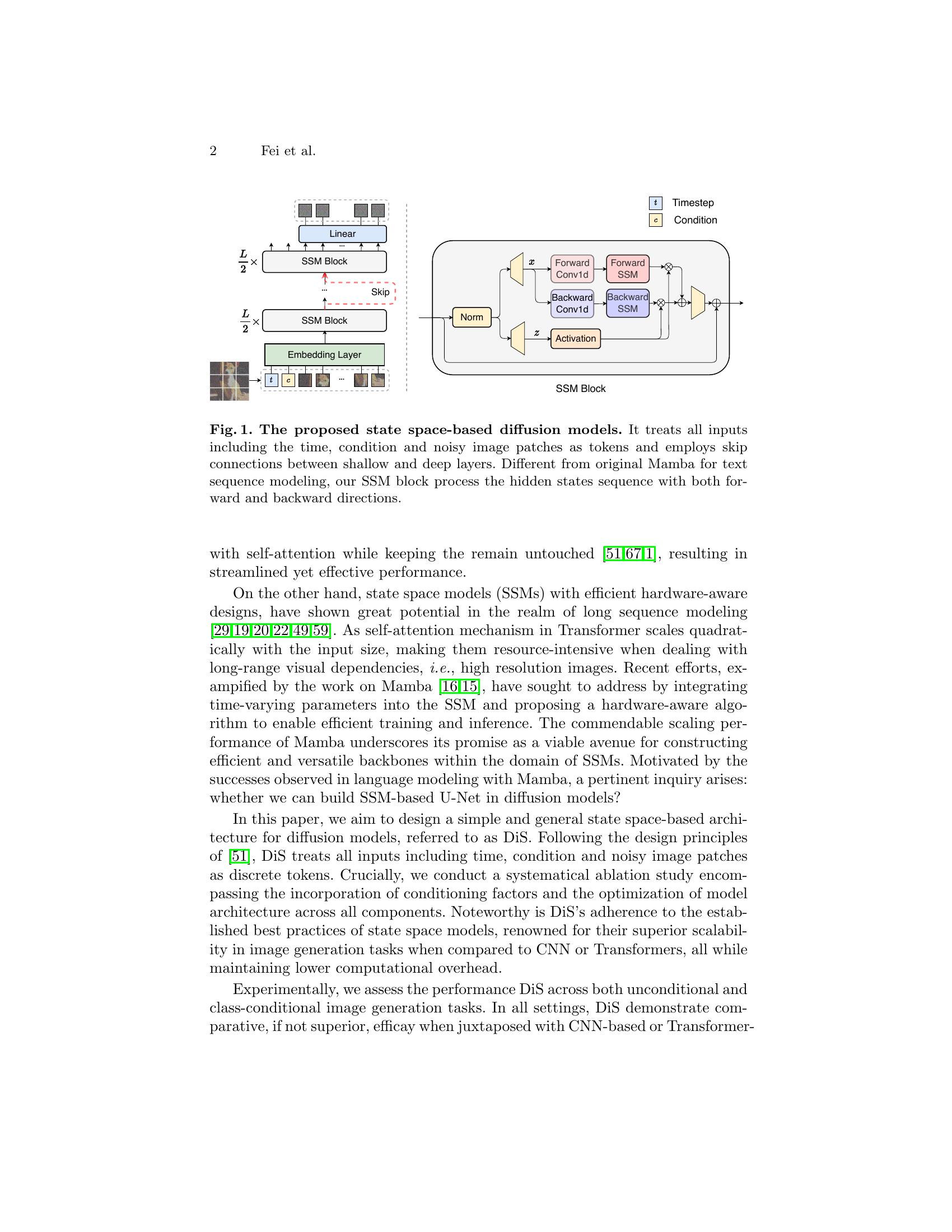 Scalable Diffusion Models with State Space Backbone - 智源社区论文