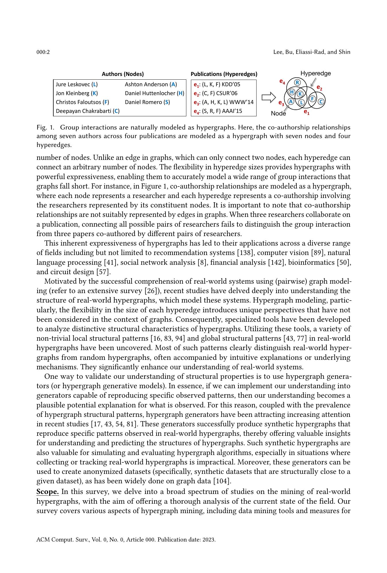 A Survey on Hypergraph Mining: Patterns, Tools, and Generators - 智源社区论文
