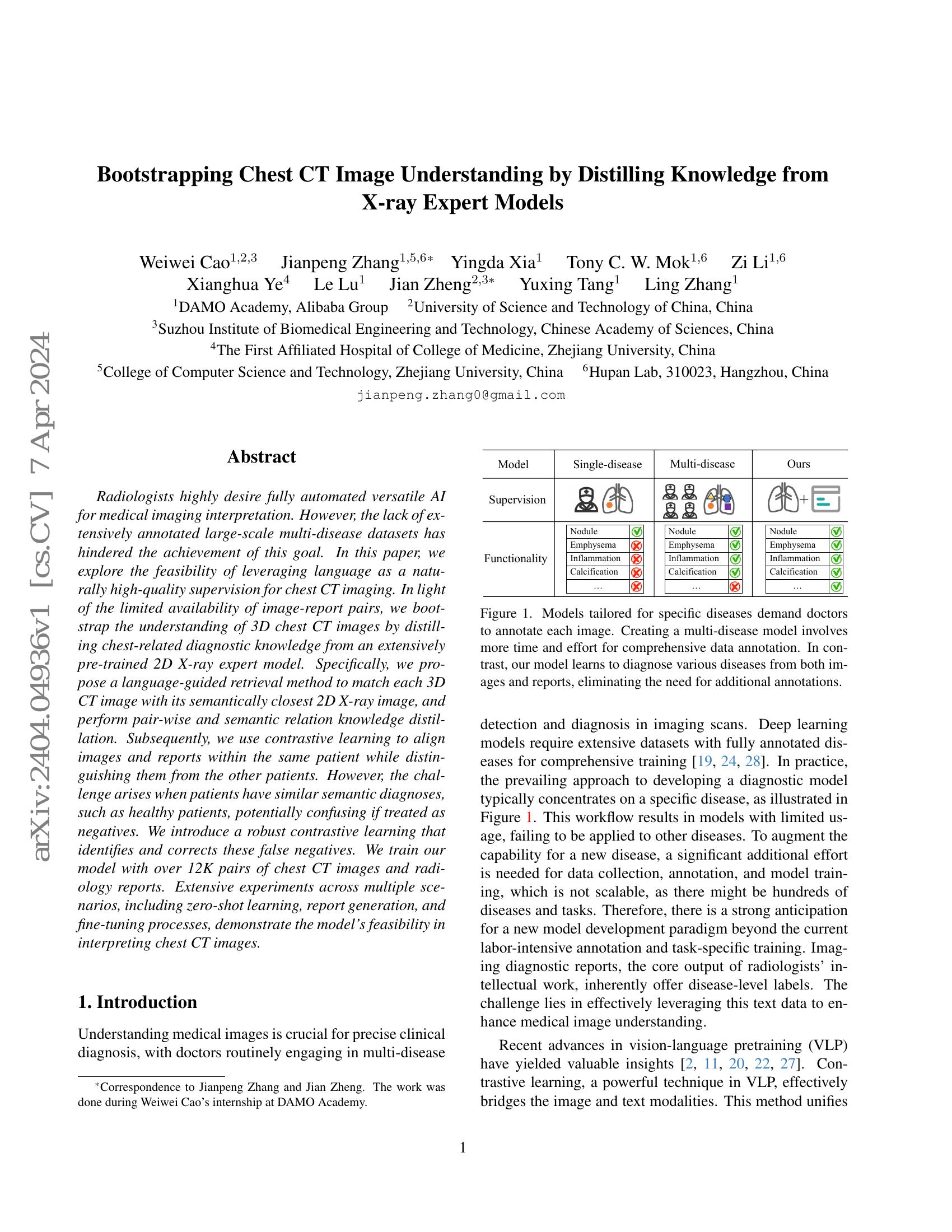 Bootstrapping Chest CT Image Understanding by Distilling Knowledge from ...