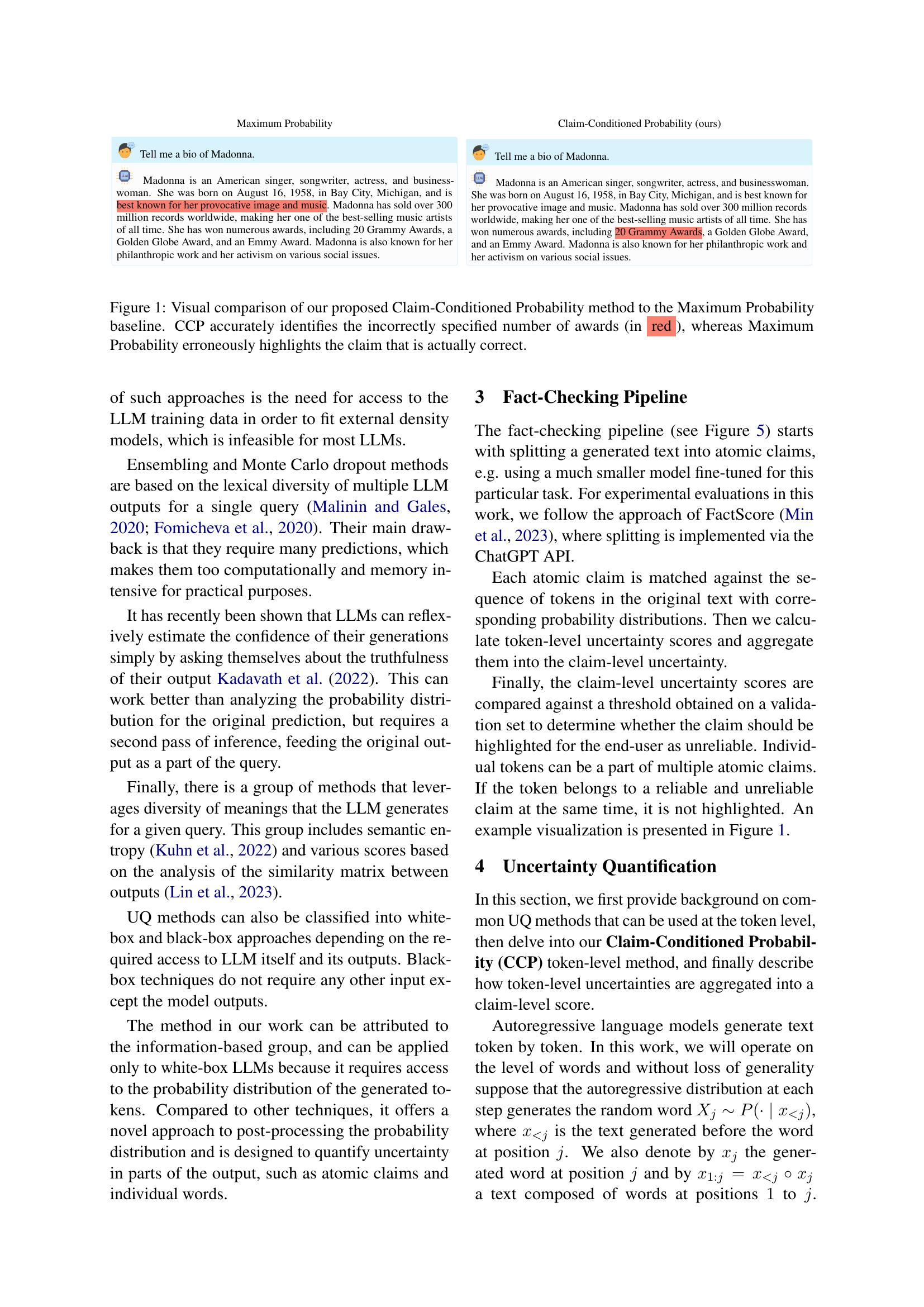 Fact-Checking the Output of Large Language Models via Token-Level Uncertainty Quantification - 智 ...