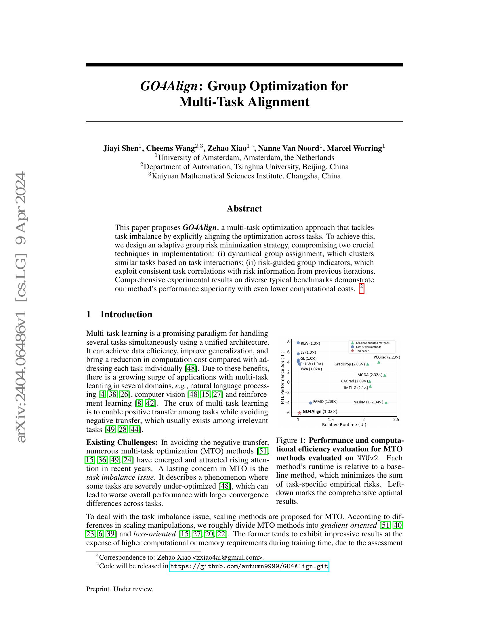 GO4Align: Group Optimization for Multi-Task Alignment - 智源社区论文