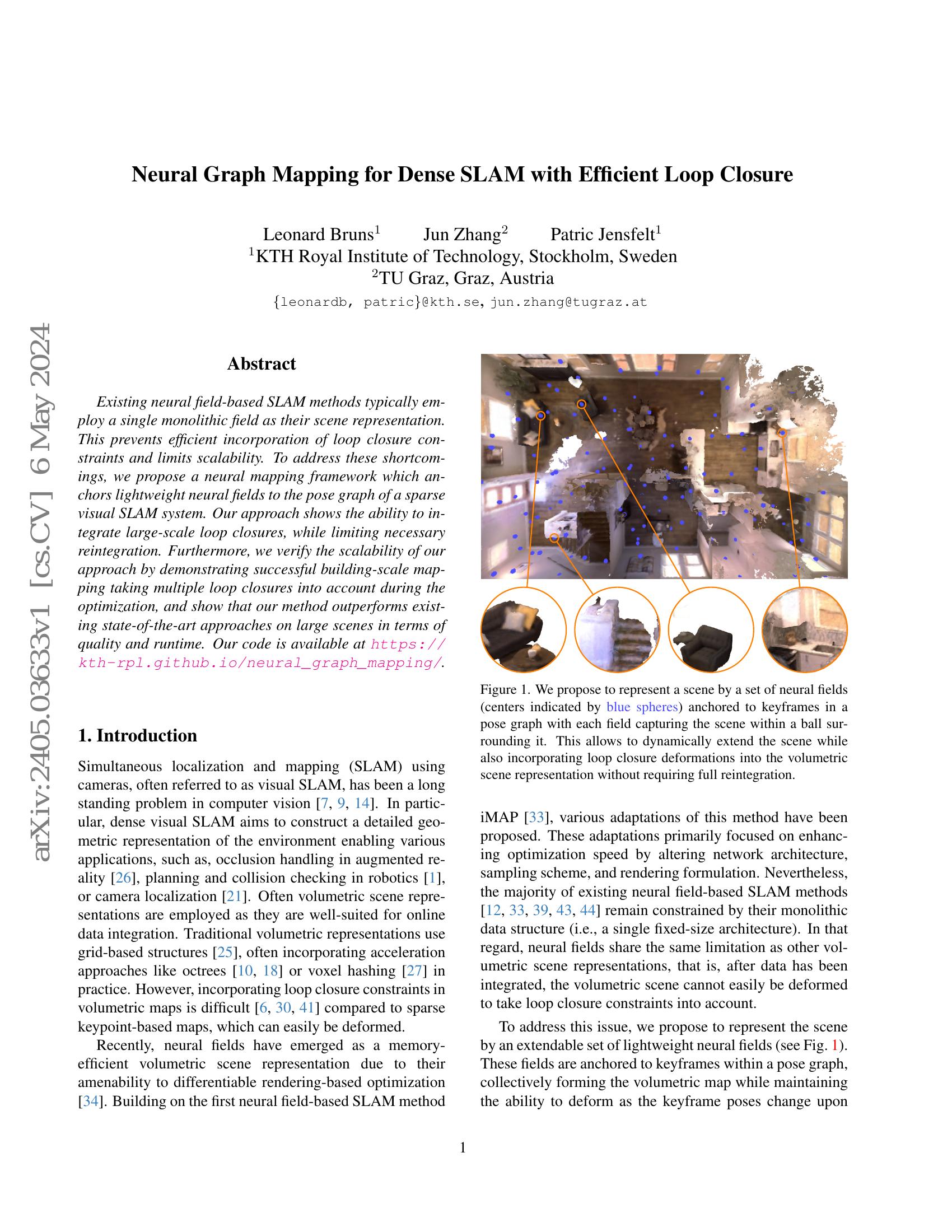 Neural Graph Mapping For Dense Slam With Efficient Loop Closure 智源社区论文