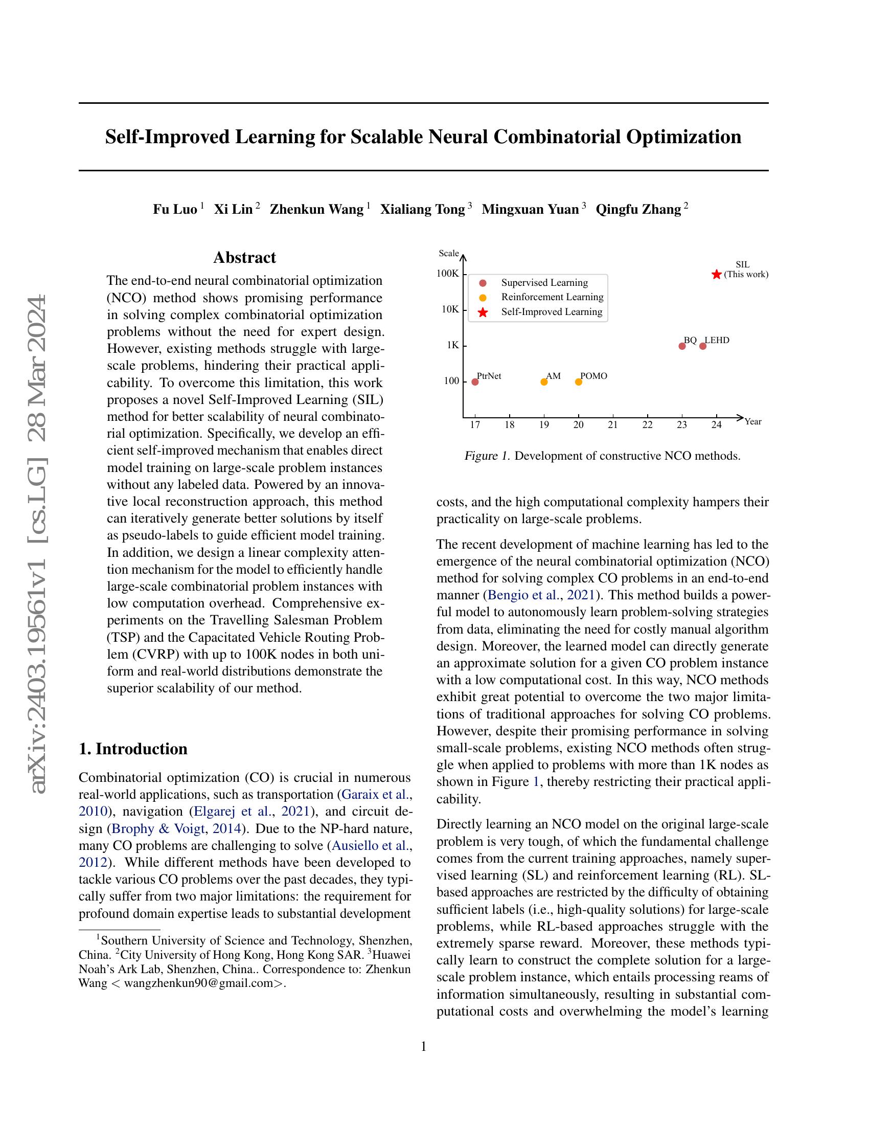 Self-Improved Learning for Scalable Neural Combinatorial Optimization - 智源社区论文