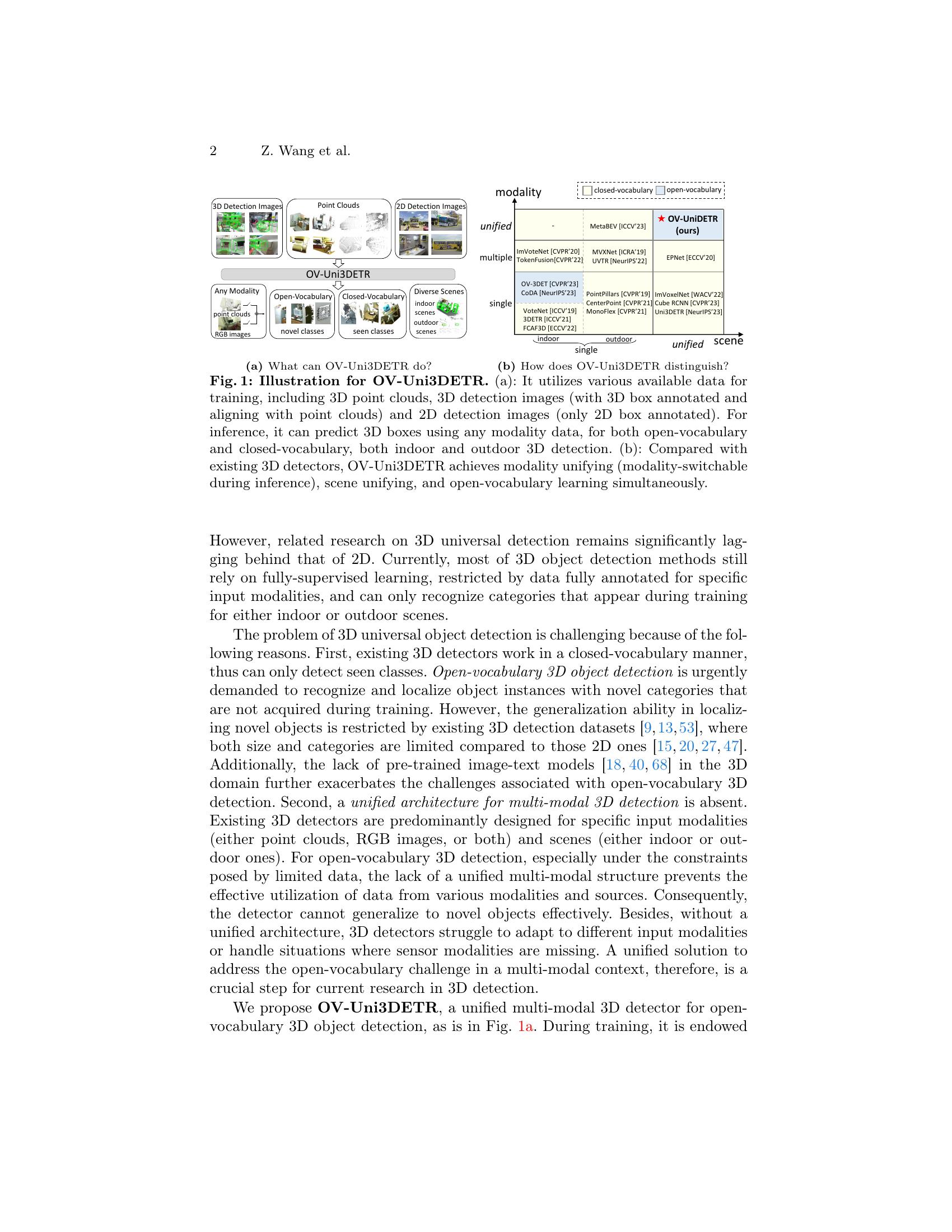 OV-Uni3DETR: Towards Unified Open-Vocabulary 3D Object Detection via Cycle-Modality Propagation ...