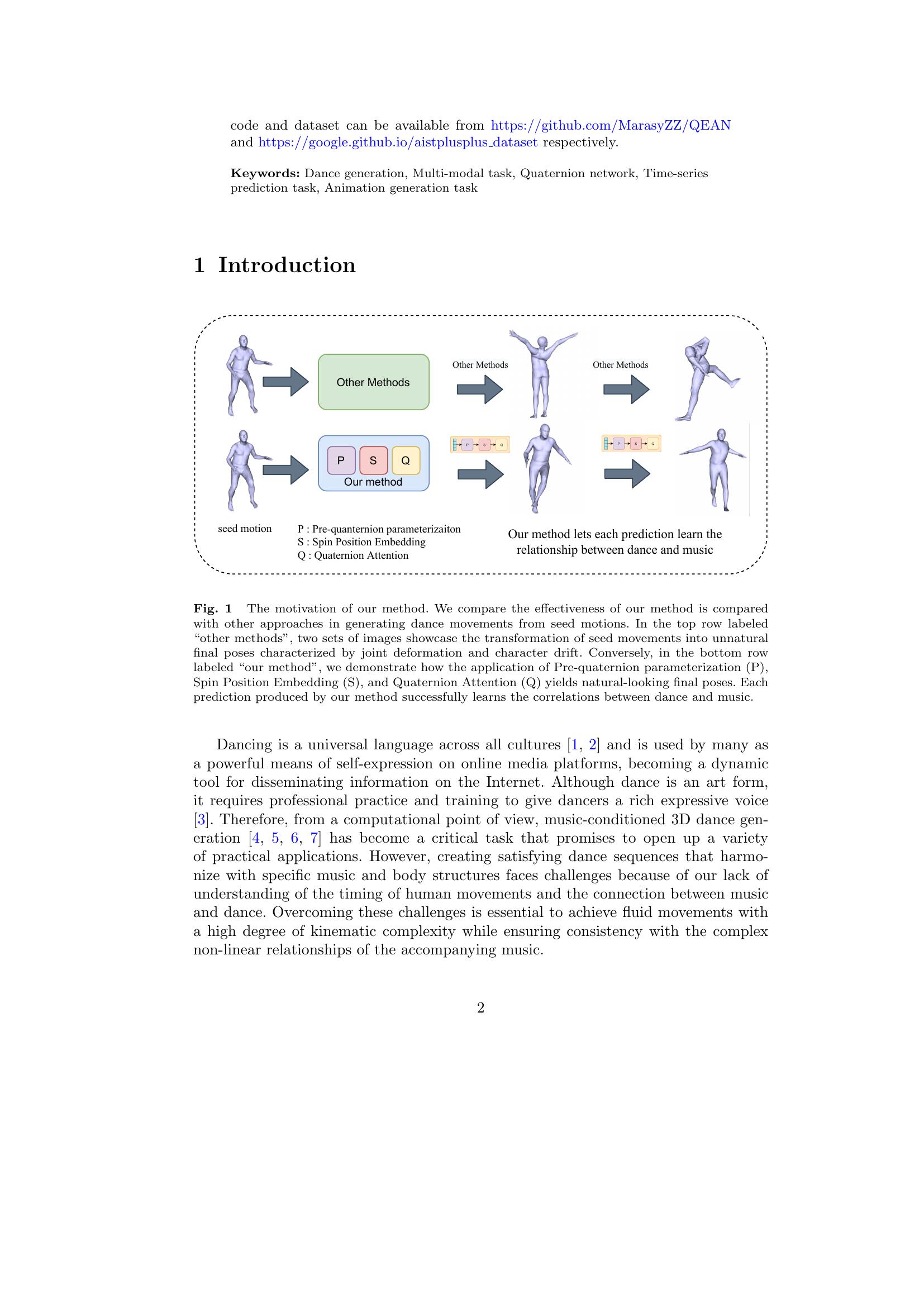 QEAN: Quaternion-Enhanced Attention Network for Visual Dance Generation ...