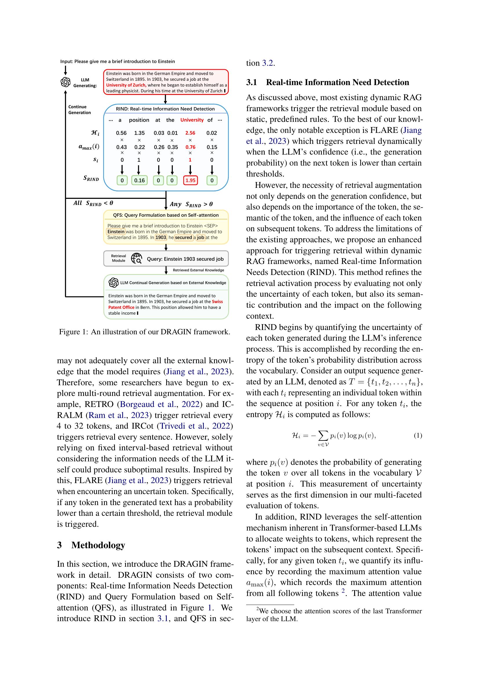 DRAGIN: Dynamic Retrieval Augmented Generation based on the Information Needs of Large Language ...