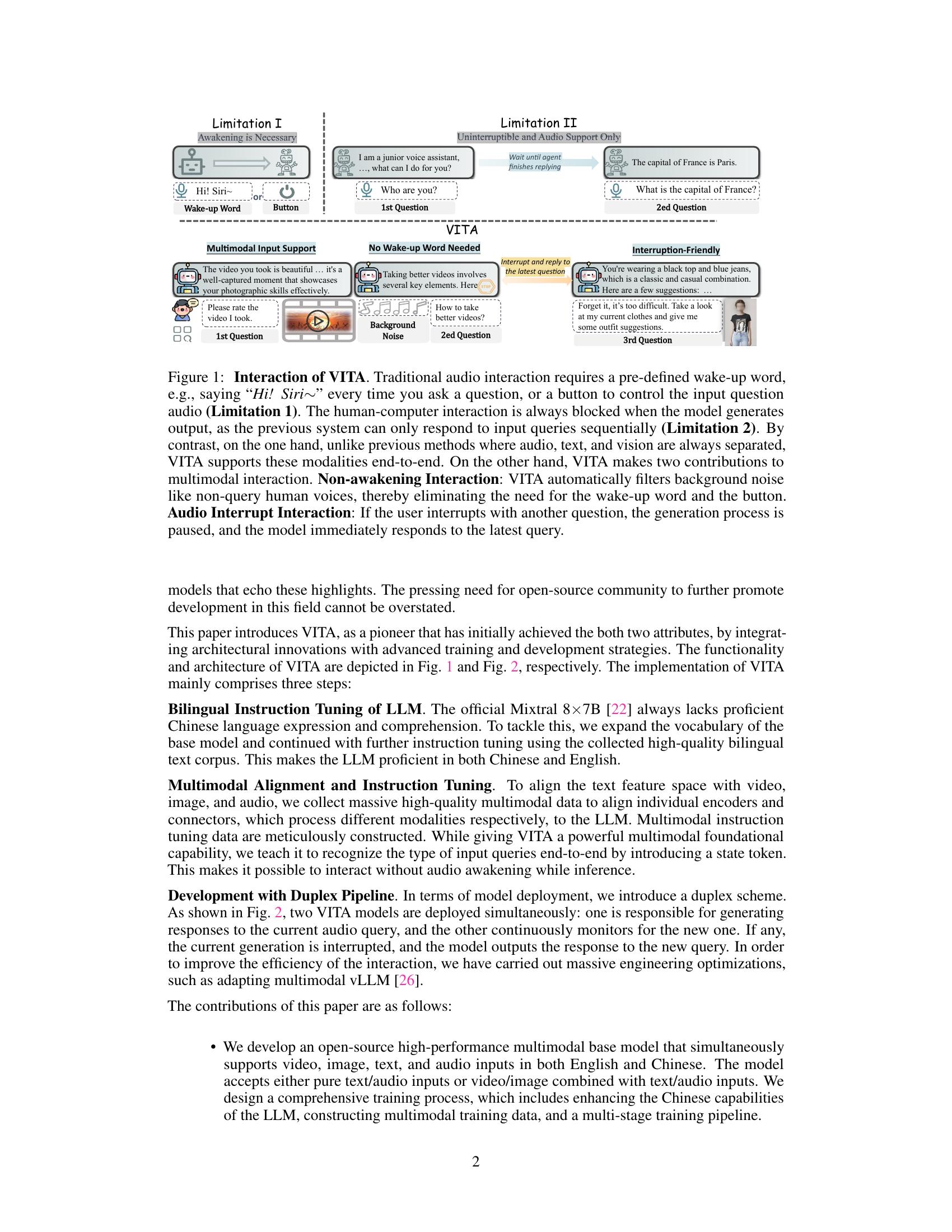 VITA: Towards Open-Source Interactive Omni Multimodal LLM - 智源社区论文