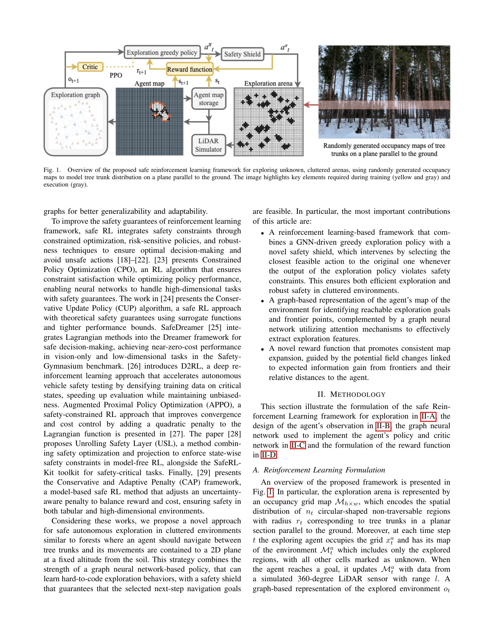 A Graph-Based Reinforcement Learning Approach with Frontier Potential Based Reward for Safe ...
