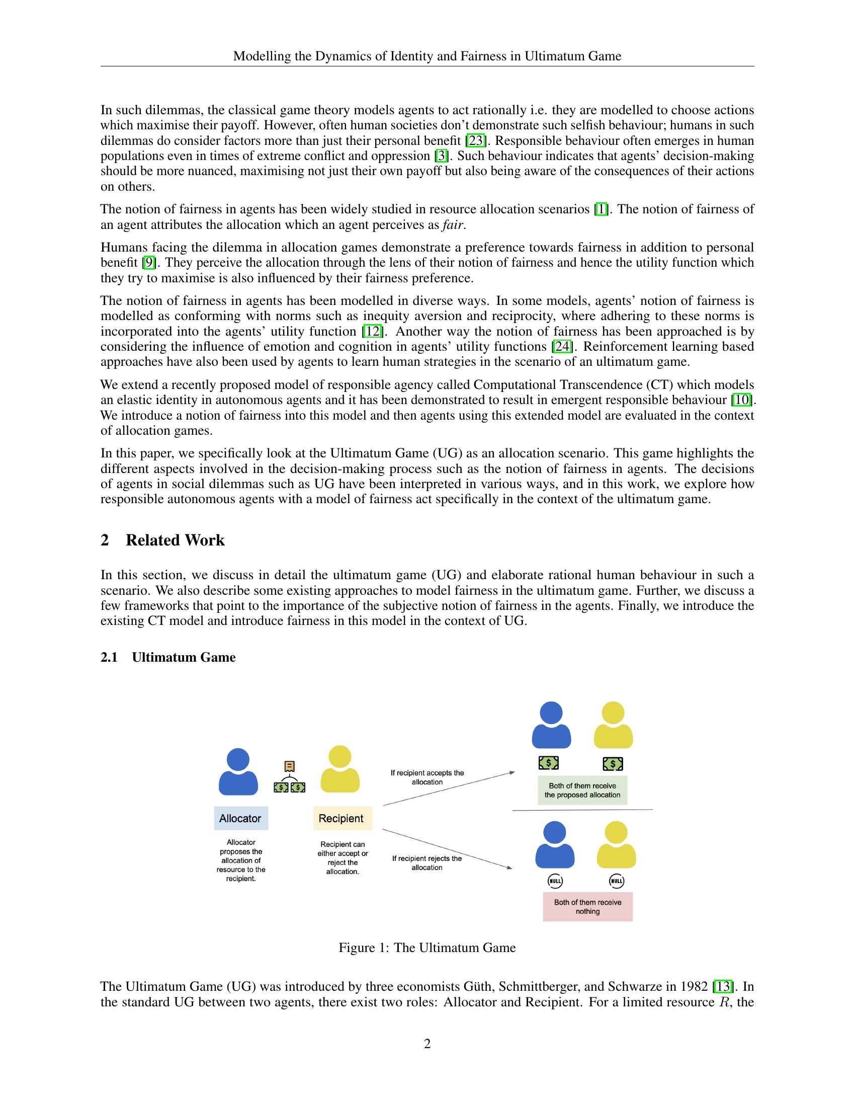 Modelling the Dynamics of Identity and Fairness in Ultimatum Game - 智源社区论文