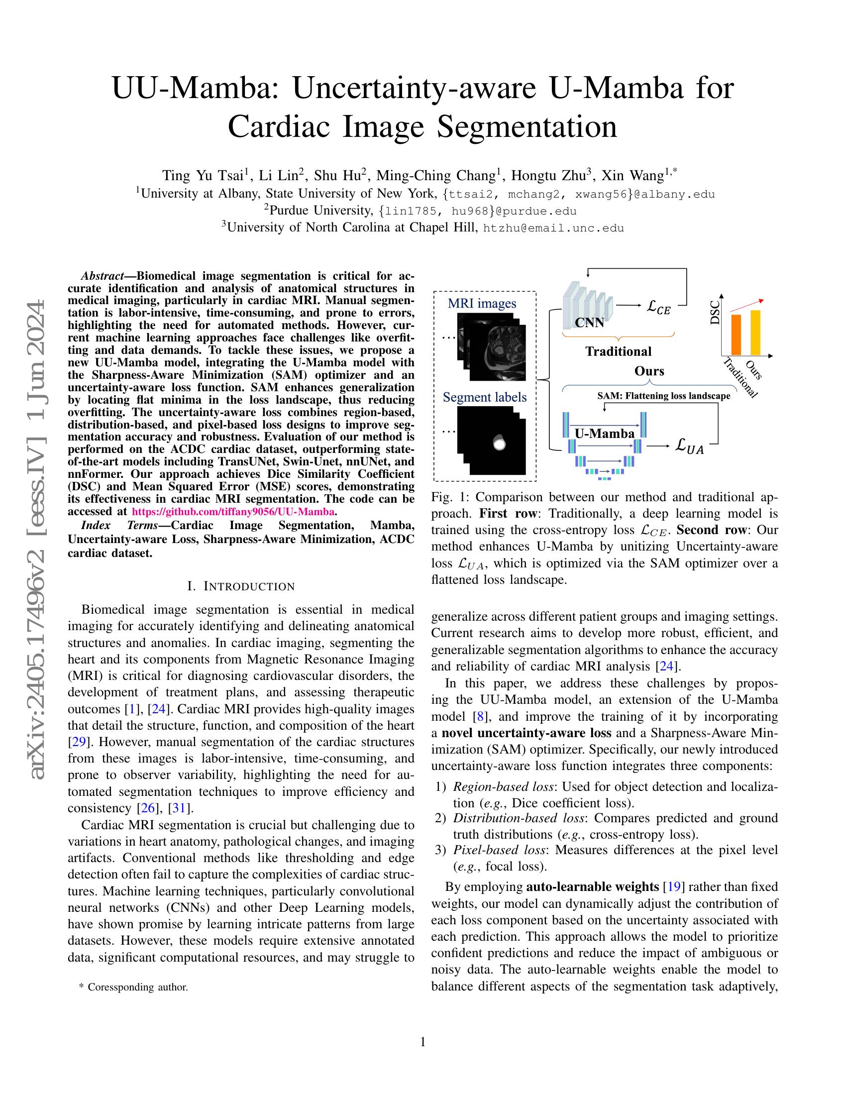 UU-Mamba: Uncertainty-aware U-Mamba for Cardiac Image Segmentation - 智源社区论文