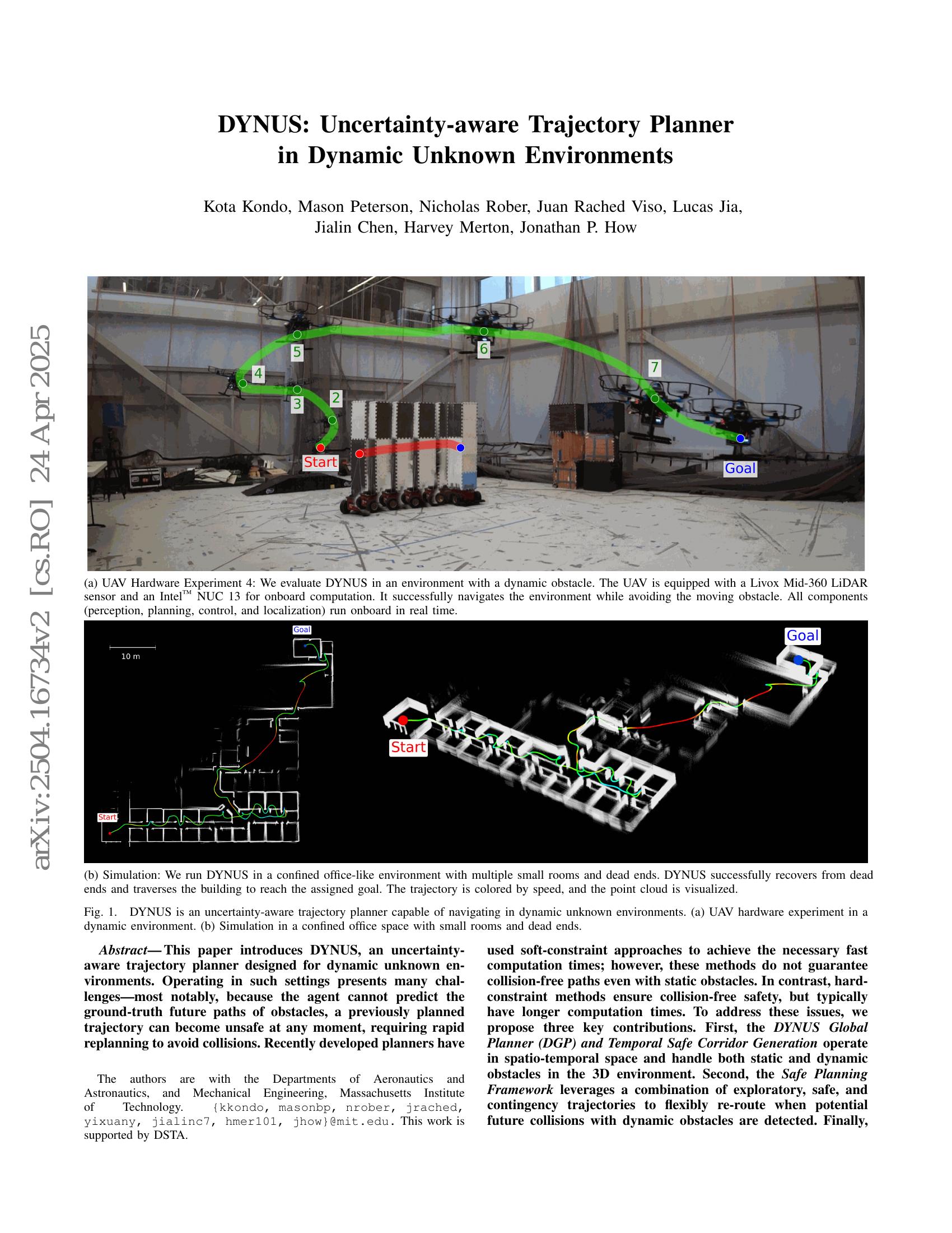 DYNUS: Uncertainty-aware Trajectory Planner in Dynamic Unknown Environments - 智源社区论文