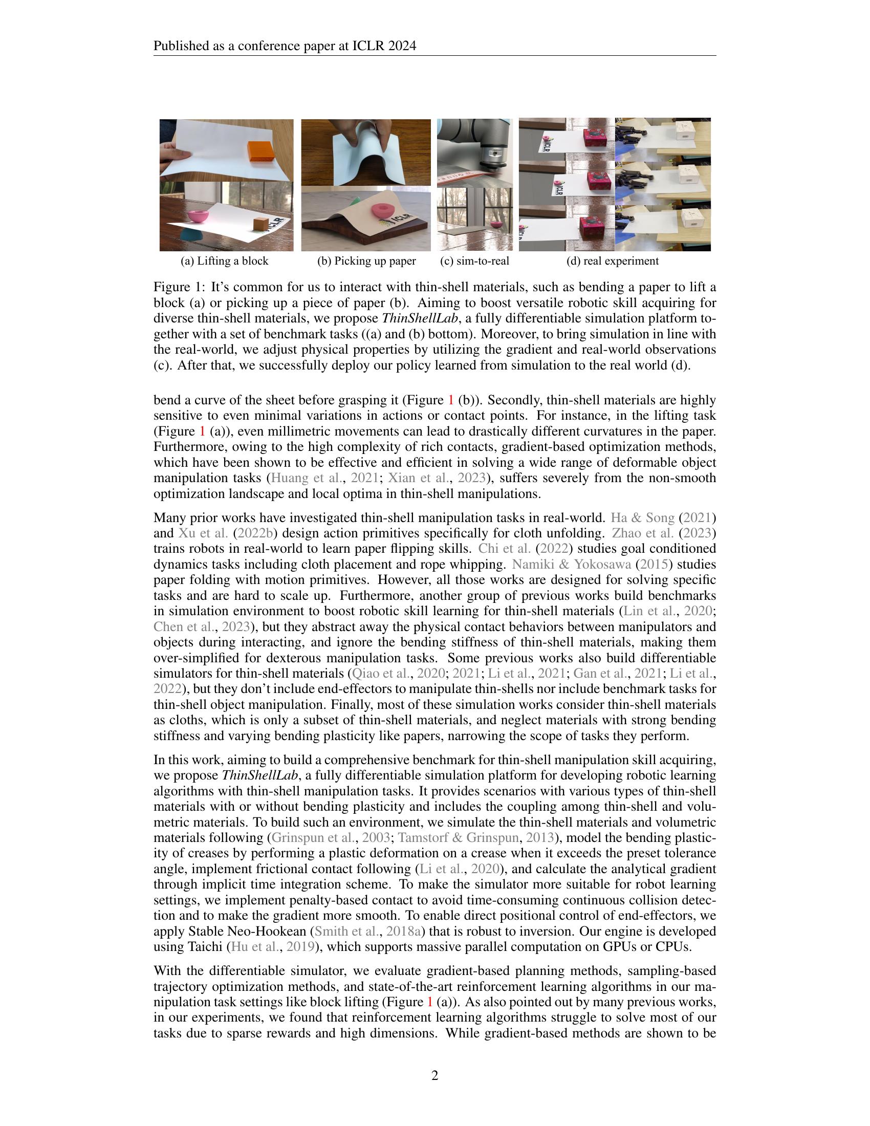 Thin-Shell Object Manipulations With Differentiable Physics Simulations - 智源社区论文