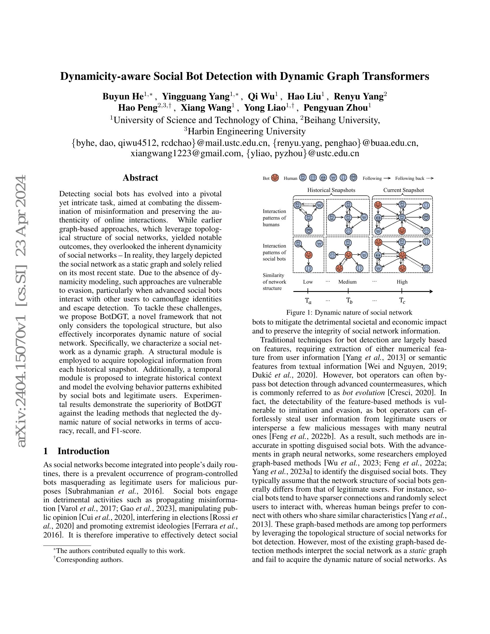 Dynamicity-aware Social Bot Detection with Dynamic Graph Transformers ...