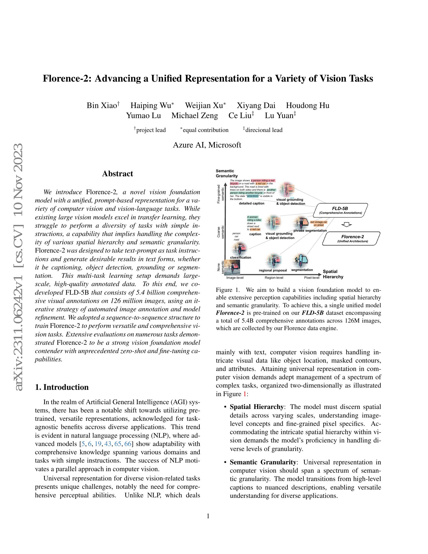 Florence-2: Advancing a Unified Representation for a Variety of Vision ...