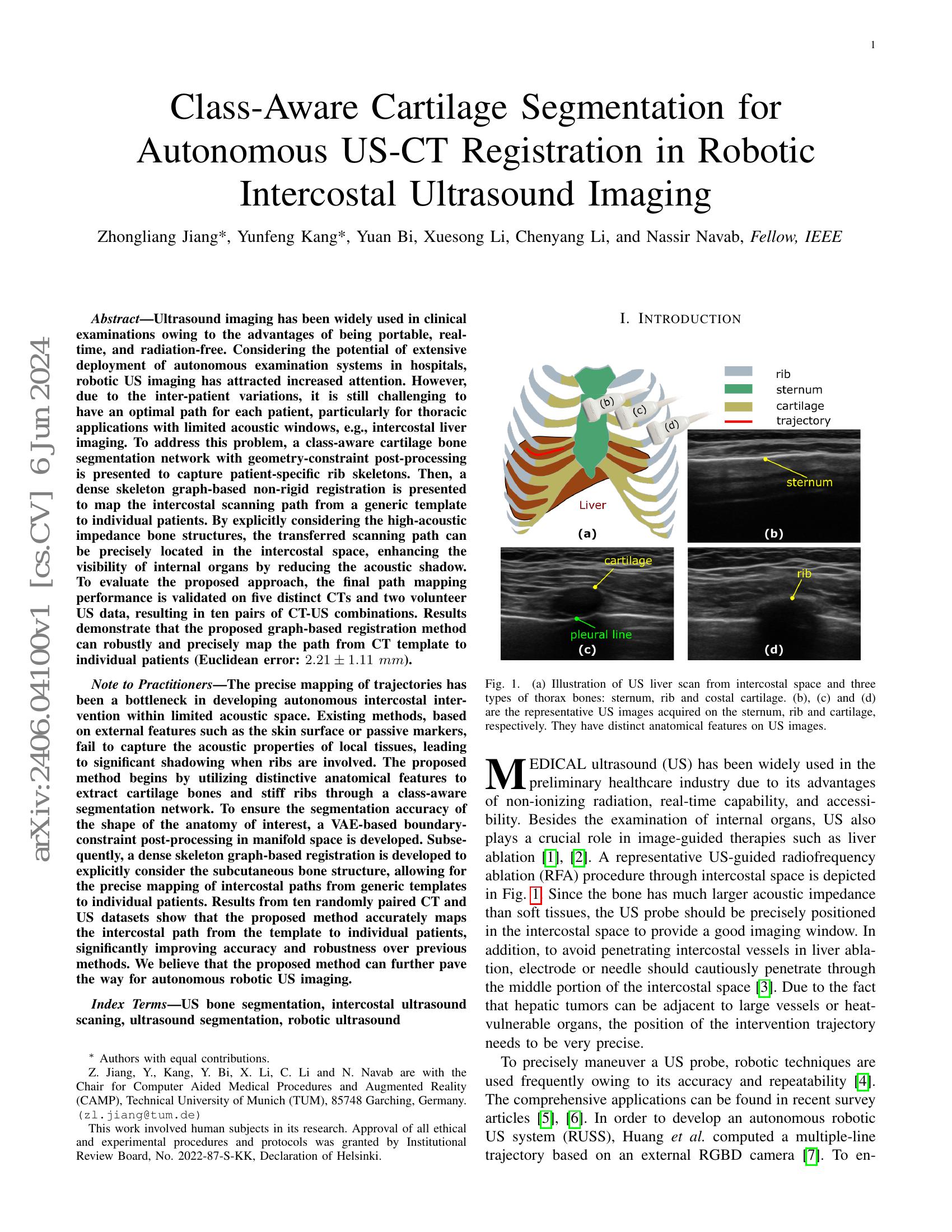 Class-Aware Cartilage Segmentation for Autonomous US-CT Registration in Robotic Intercostal ...
