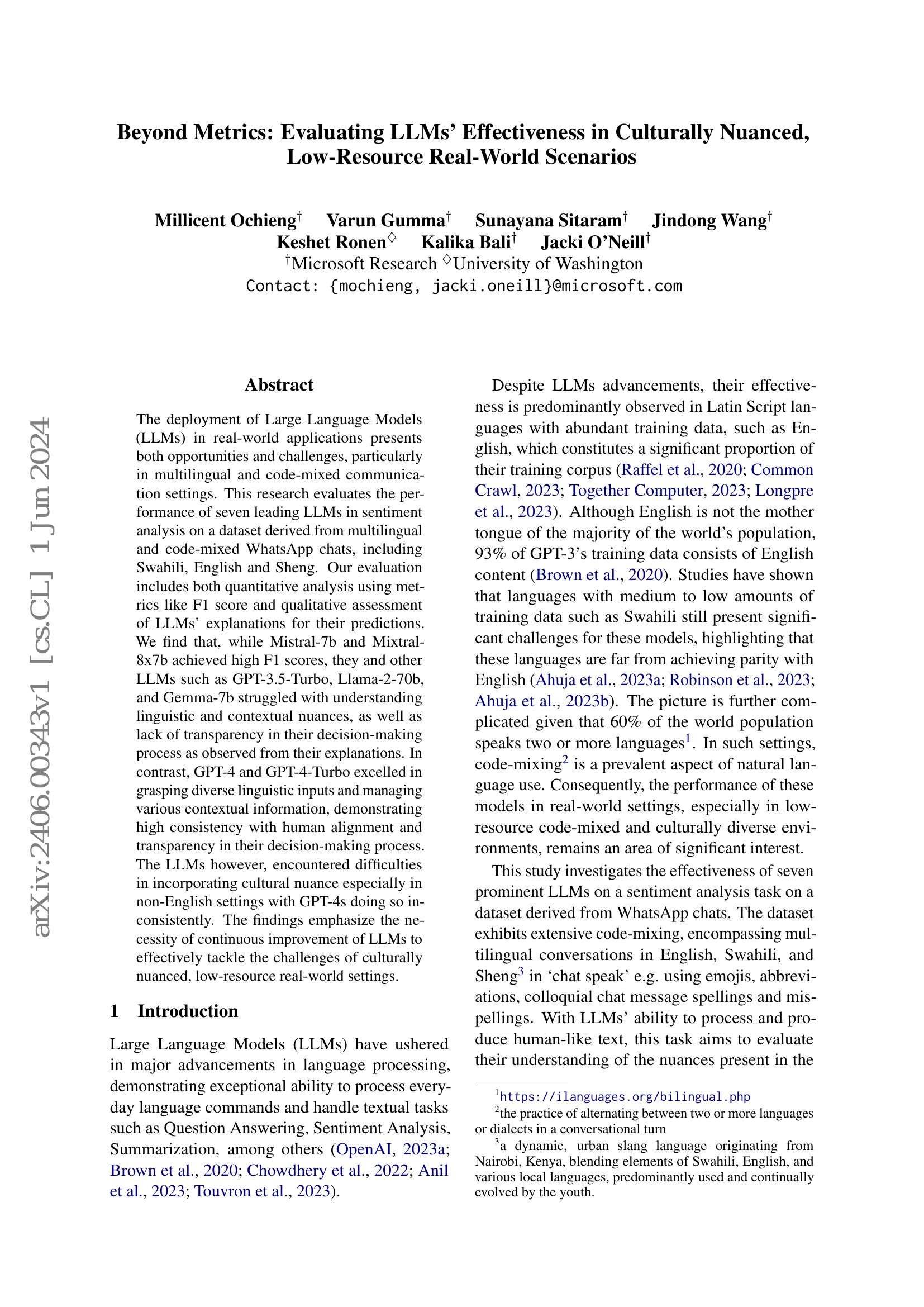Beyond Metrics: Evaluating LLMs' Effectiveness in Culturally Nuanced ...