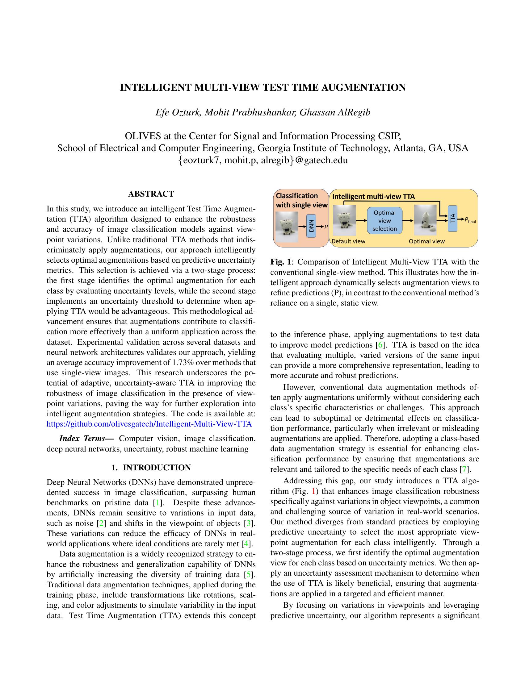 Intelligent Multi-View Test Time Augmentation - 智源社区论文