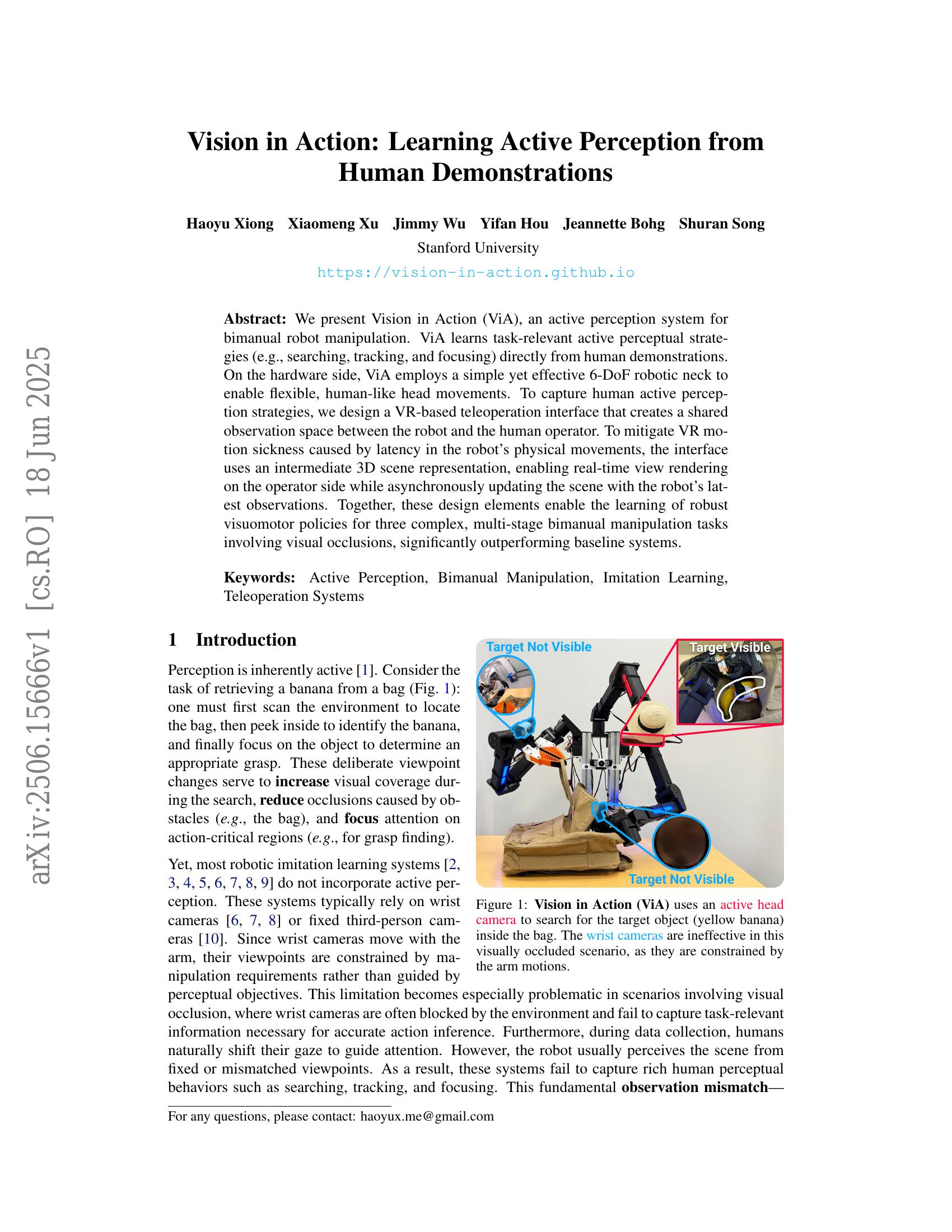 Vision in Action: Learning Active Perception from Human Demonstrations ...