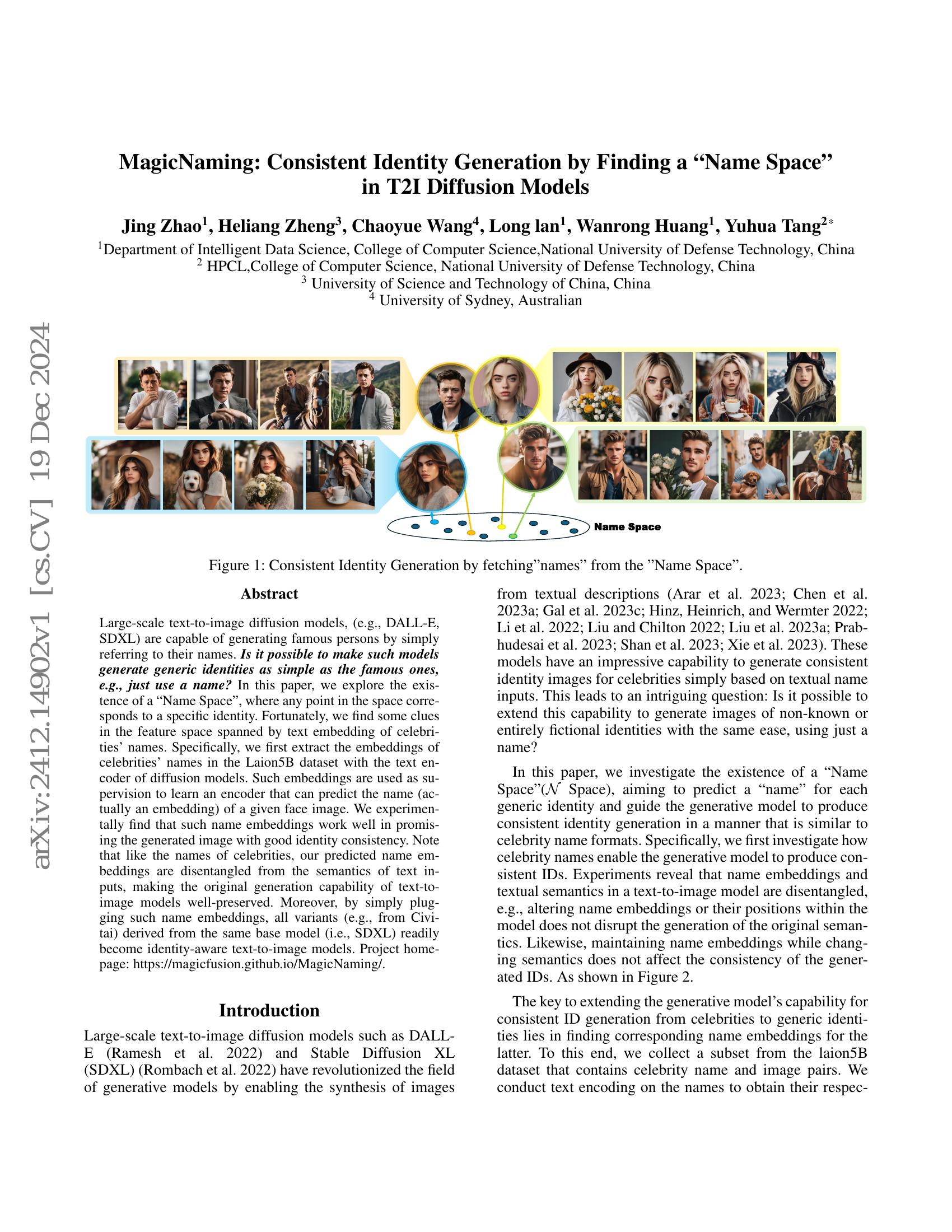 MagicNaming: Consistent Identity Generation by Finding a "Name Space ...