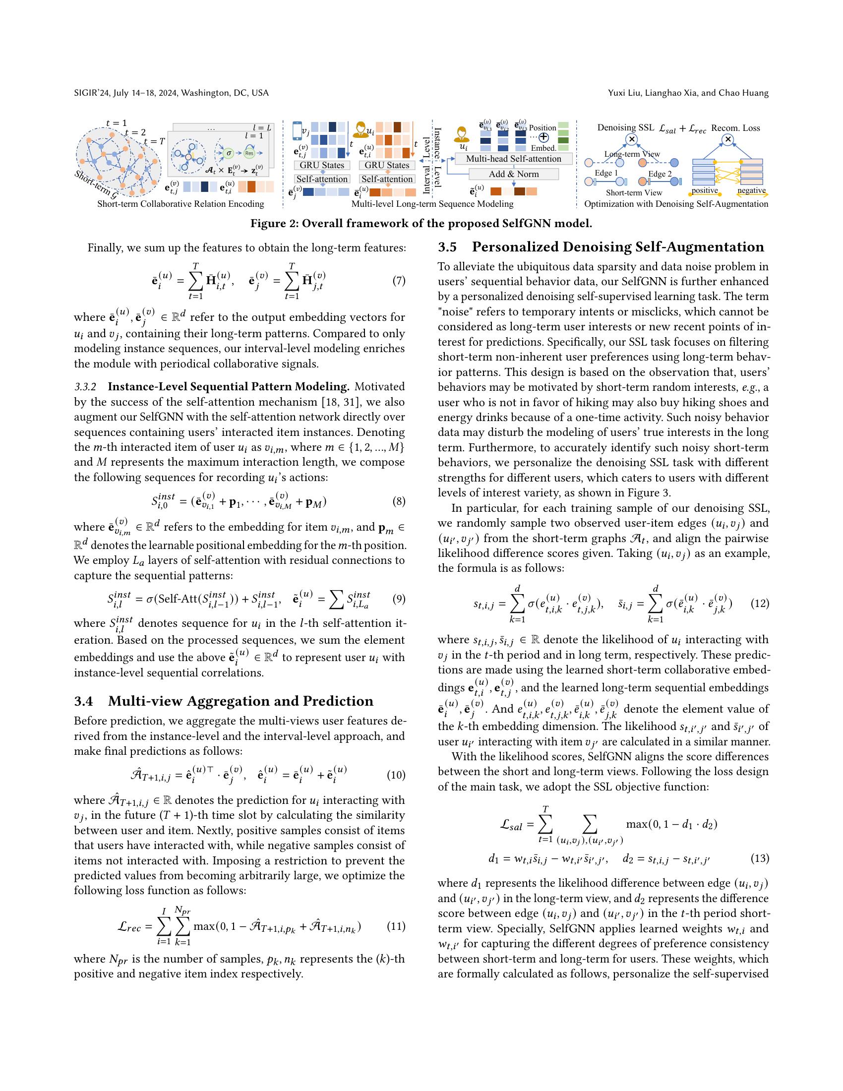 SelfGNN: Self-Supervised Graph Neural Networks for Sequential Recommendation - 智源社区论文