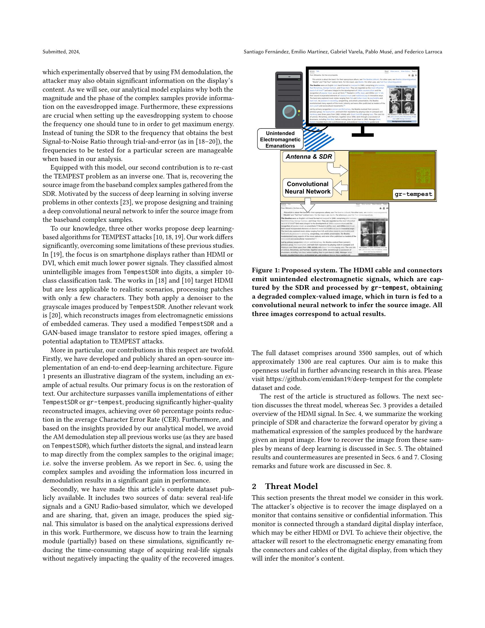 Deep-TEMPEST: Using Deep Learning to Eavesdrop on HDMI from its Unintended Electromagnetic ...