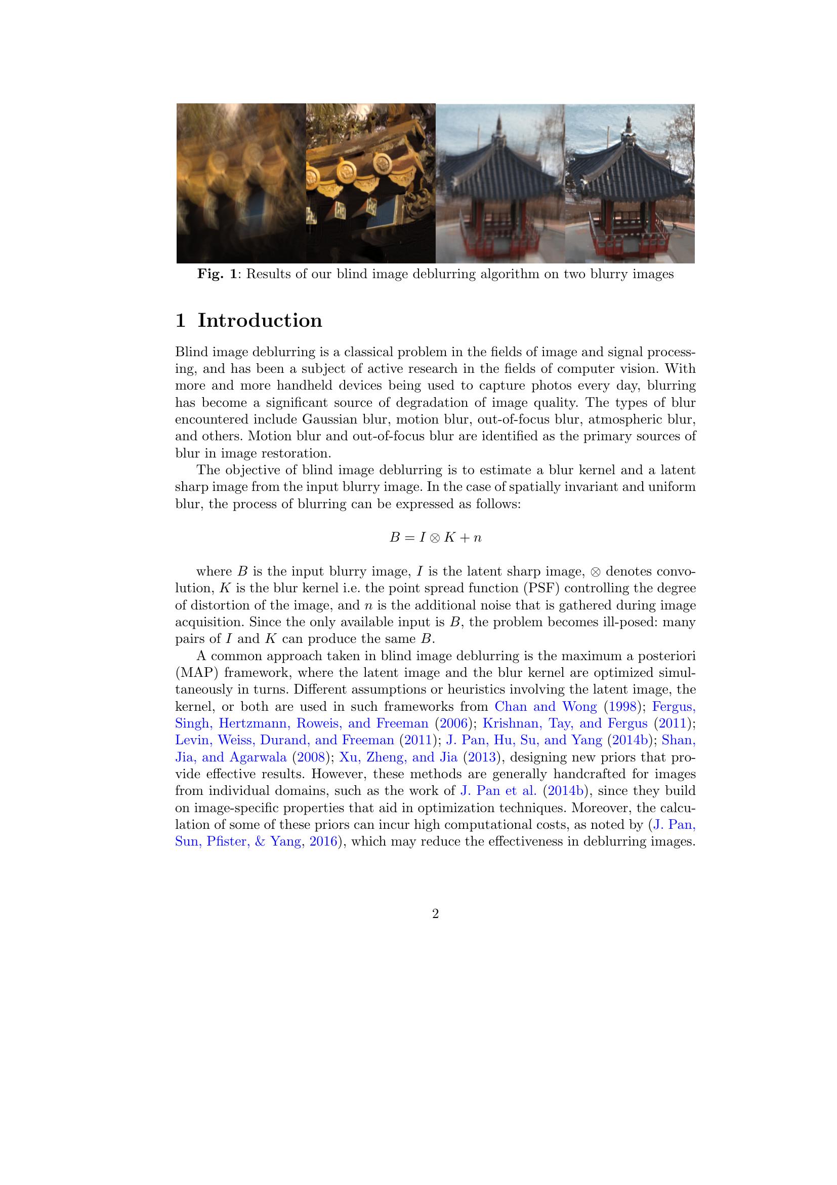 Blind Image Deblurring using FFT-ReLU with Deep Learning Pipeline Integration - 智源社区论文