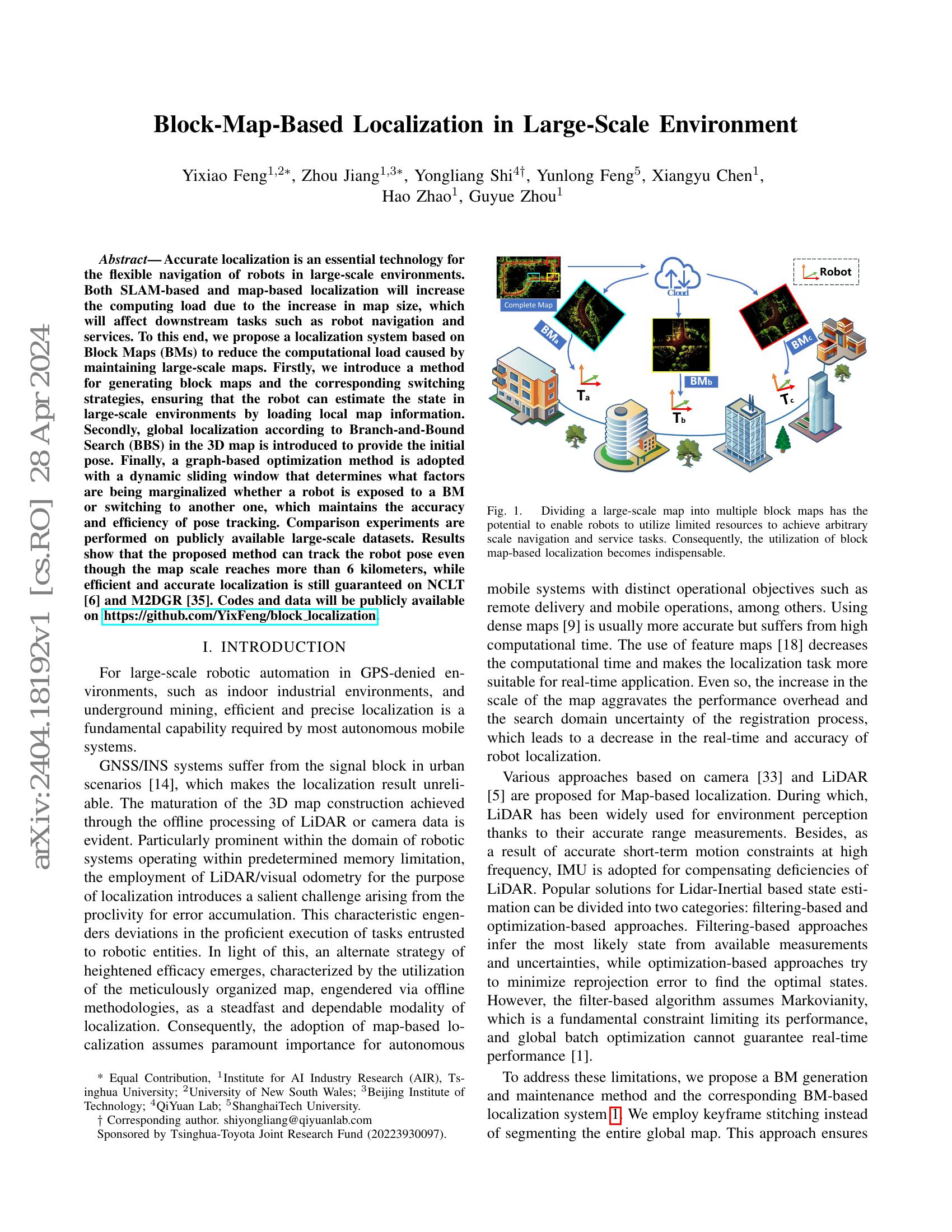 Block-Map-Based Localization in Large-Scale Environment - 智源社区论文