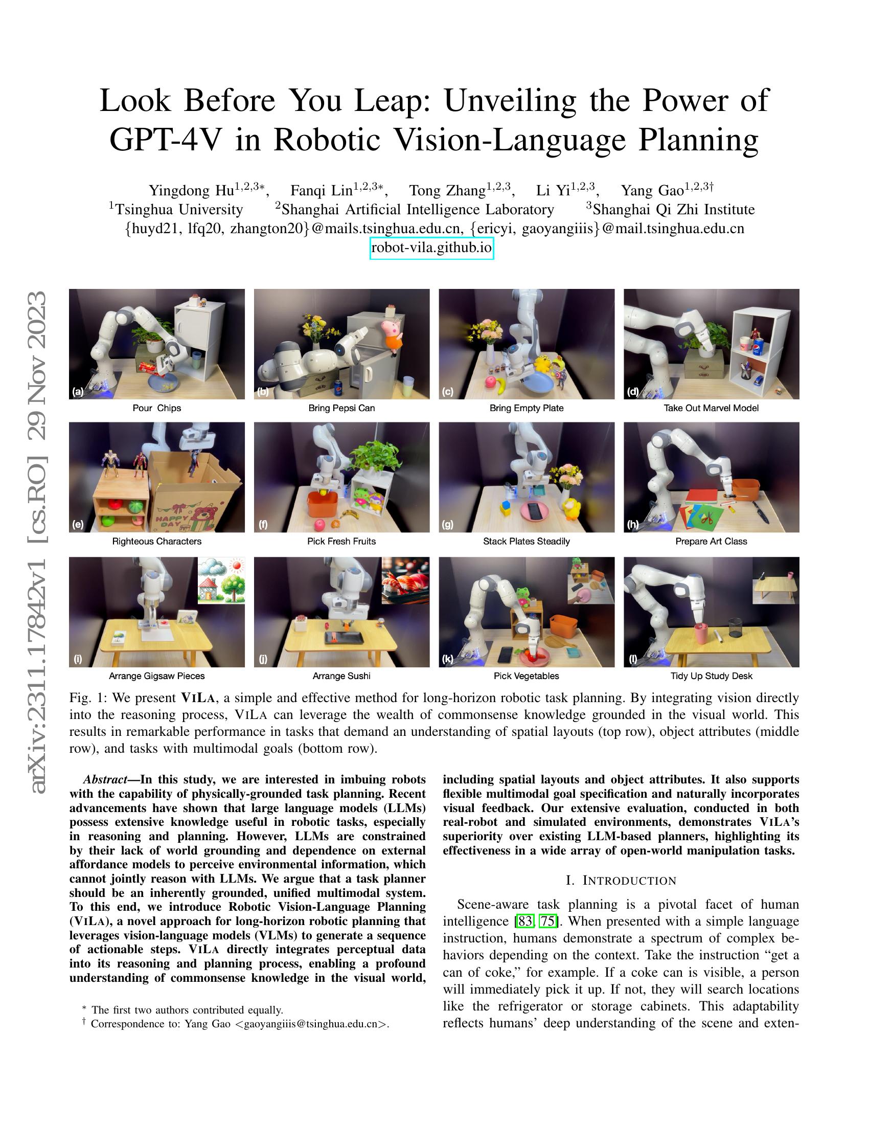 Look Before You Leap: Unveiling the Power of GPT-4V in Robotic Vision ...