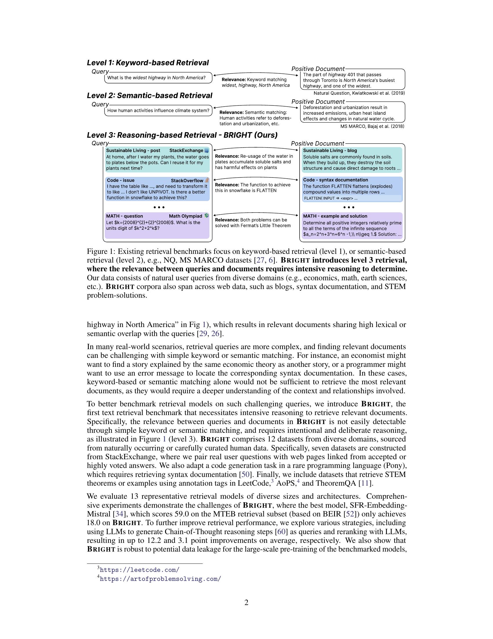 BRIGHT: A Realistic and Challenging Benchmark for Reasoning-Intensive ...