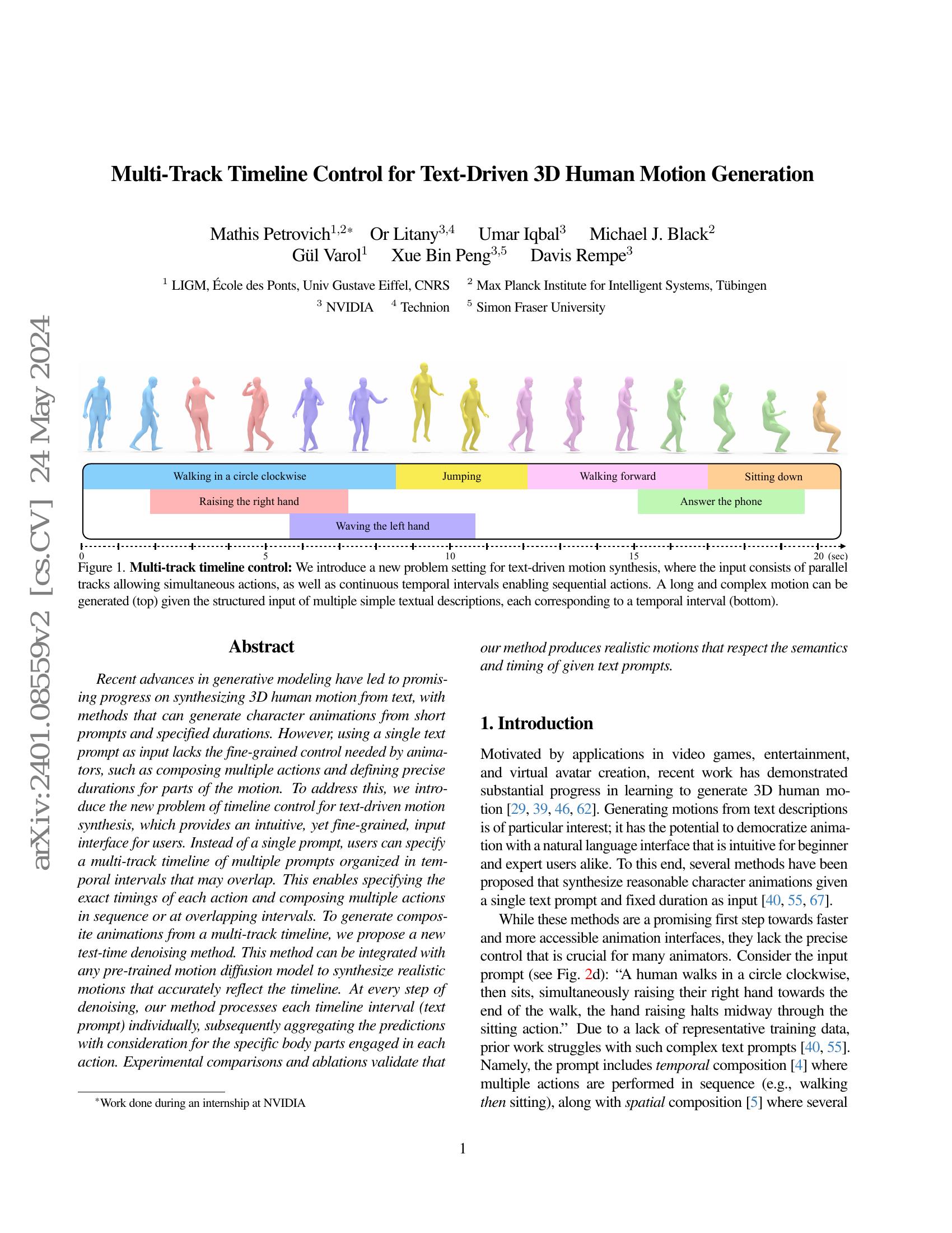 Multi-Track Timeline Control for Text-Driven 3D Human Motion Generation - 智源社区论文