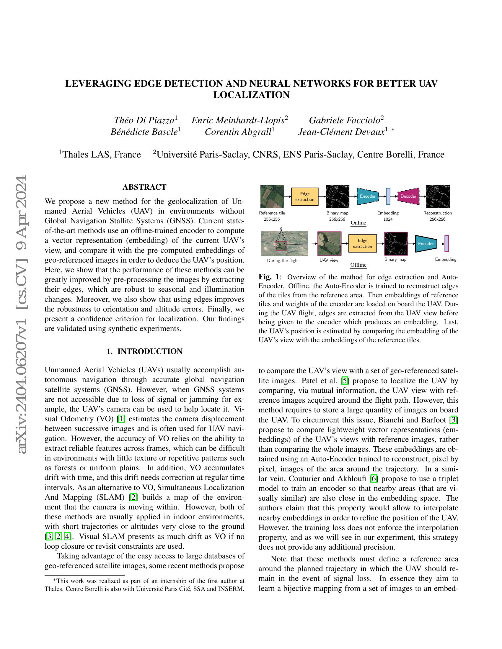 Leveraging edge detection and neural networks for better UAV ...