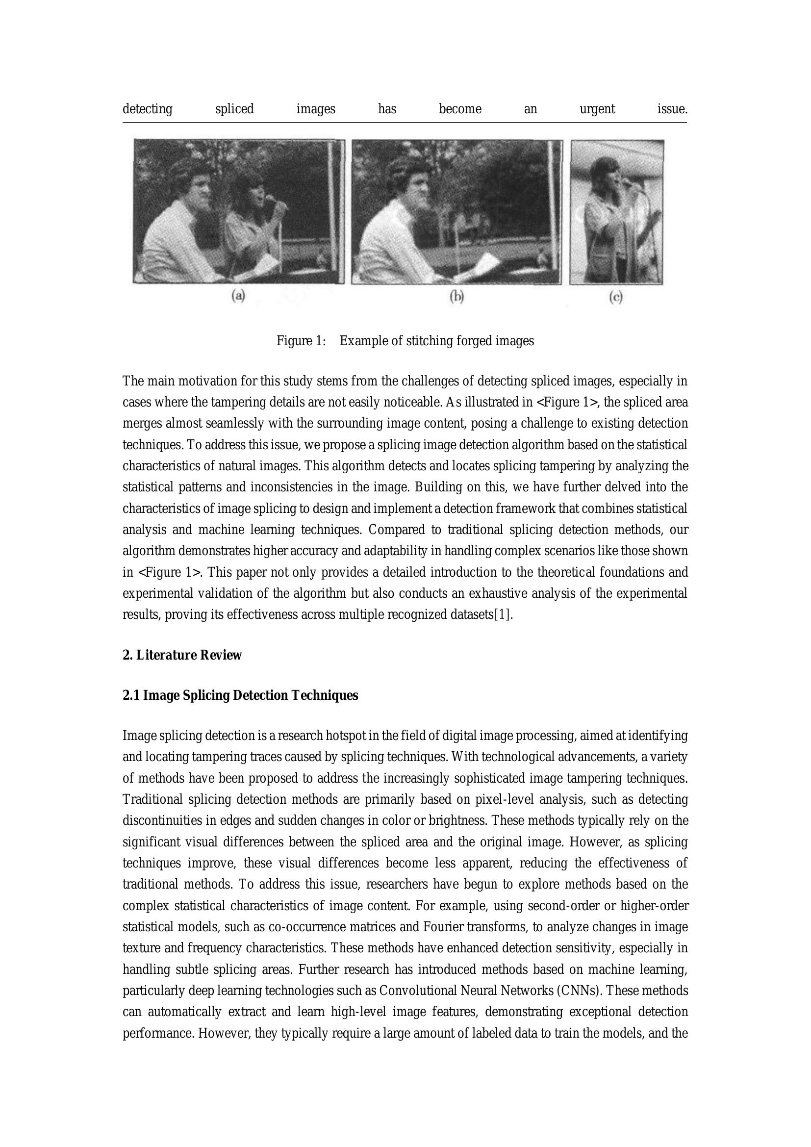Research on Splicing Image Detection Algorithms Based on Natural Image Statistical ...