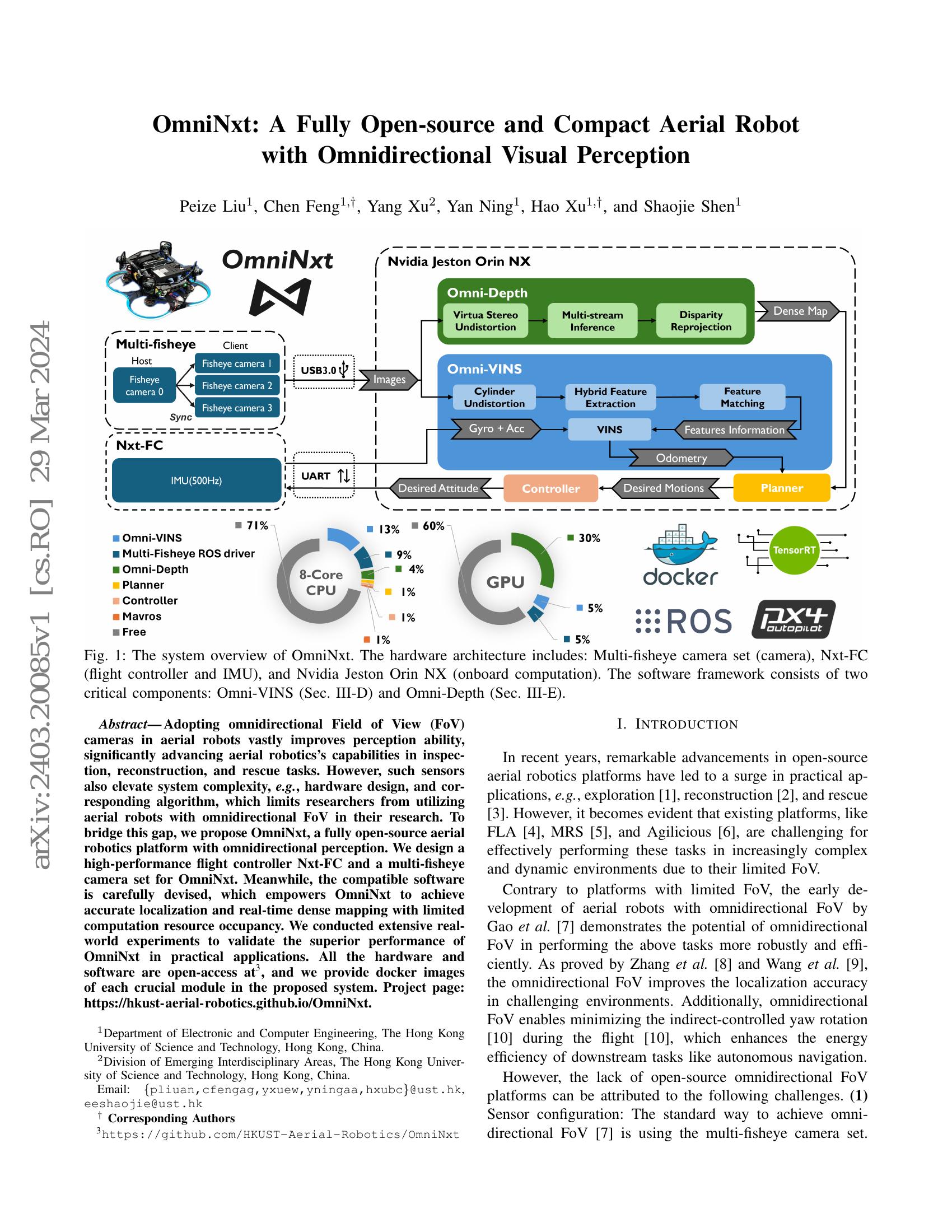 OmniNxt: A Fully Open-source and Compact Aerial Robot with Omnidirectional Visual Perception - 智 ...
