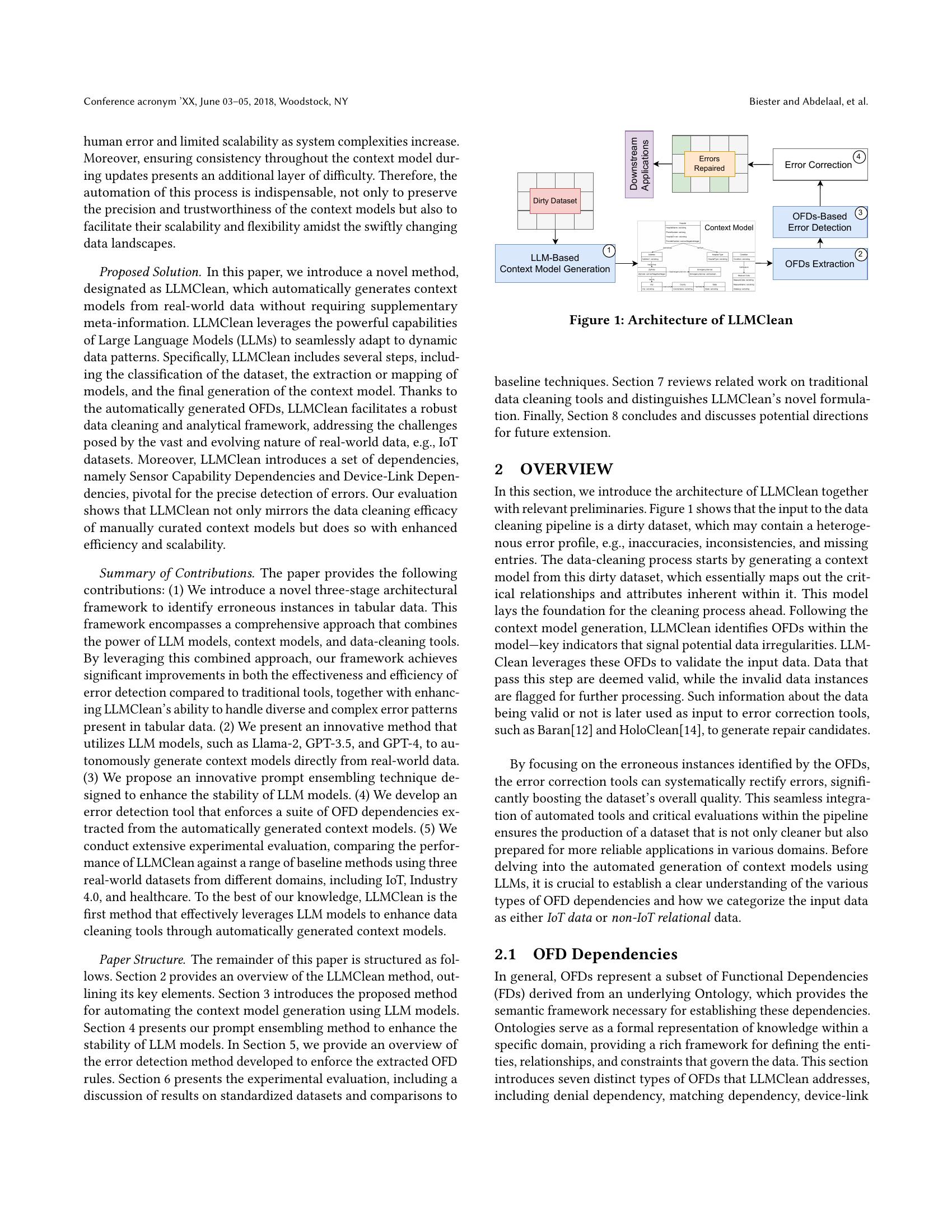 LLMClean: Context-Aware Tabular Data Cleaning via LLM-Generated OFDs - 智源社区论文