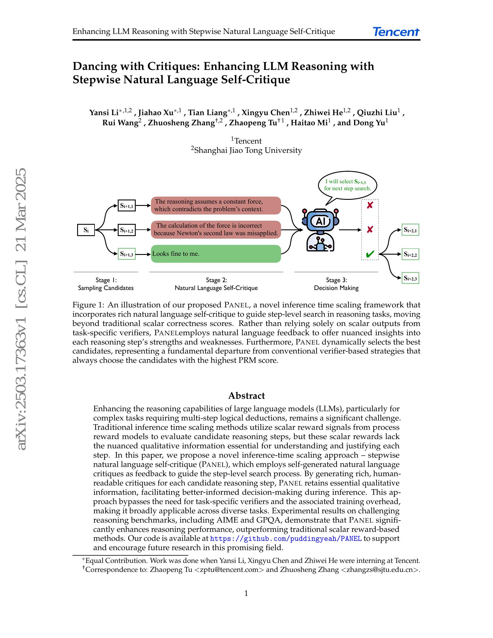 Dancing with Critiques: Enhancing LLM Reasoning with Stepwise Natural ...