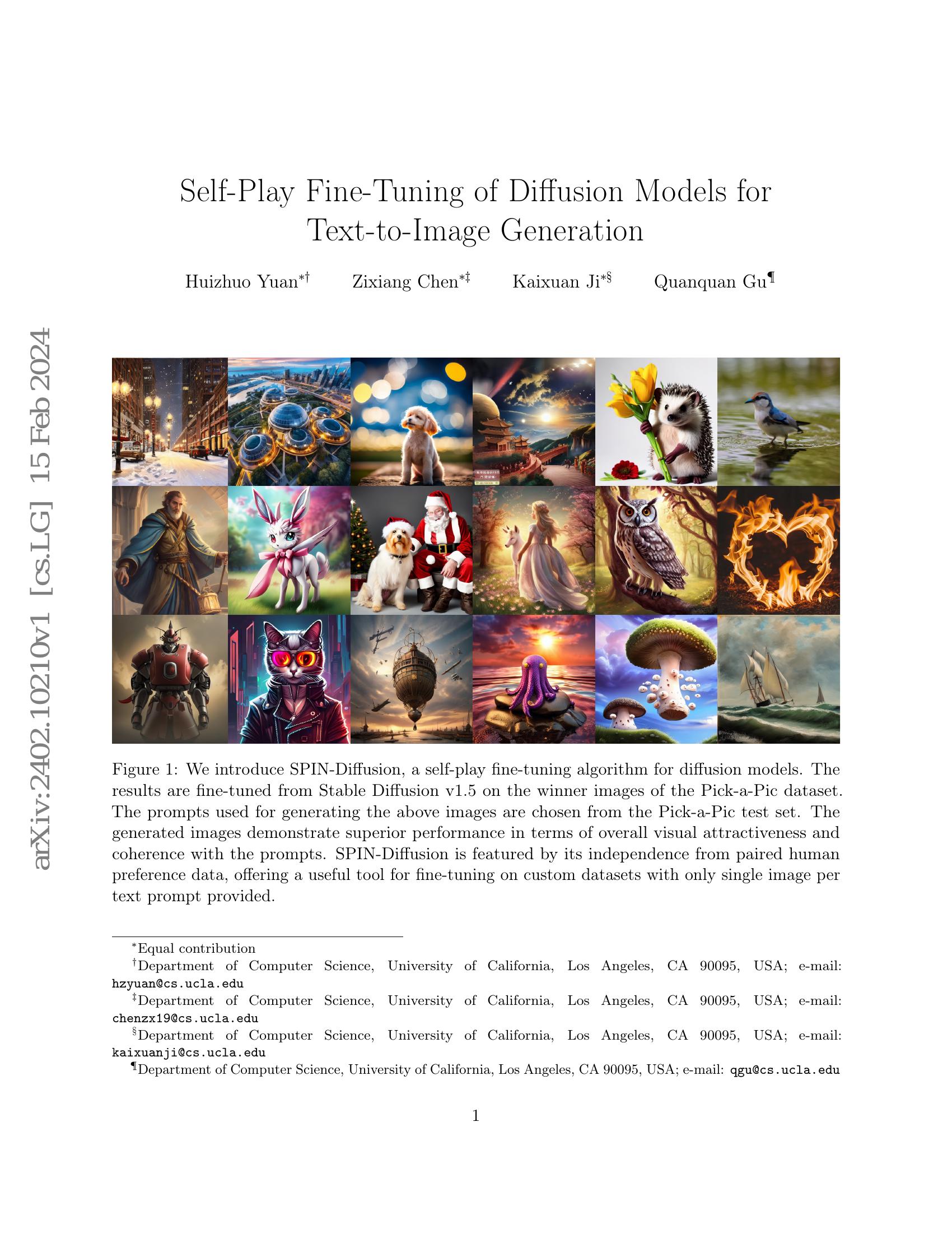 Self-Play Fine-Tuning of Diffusion Models for Text-to-Image Generation - 智源社区论文