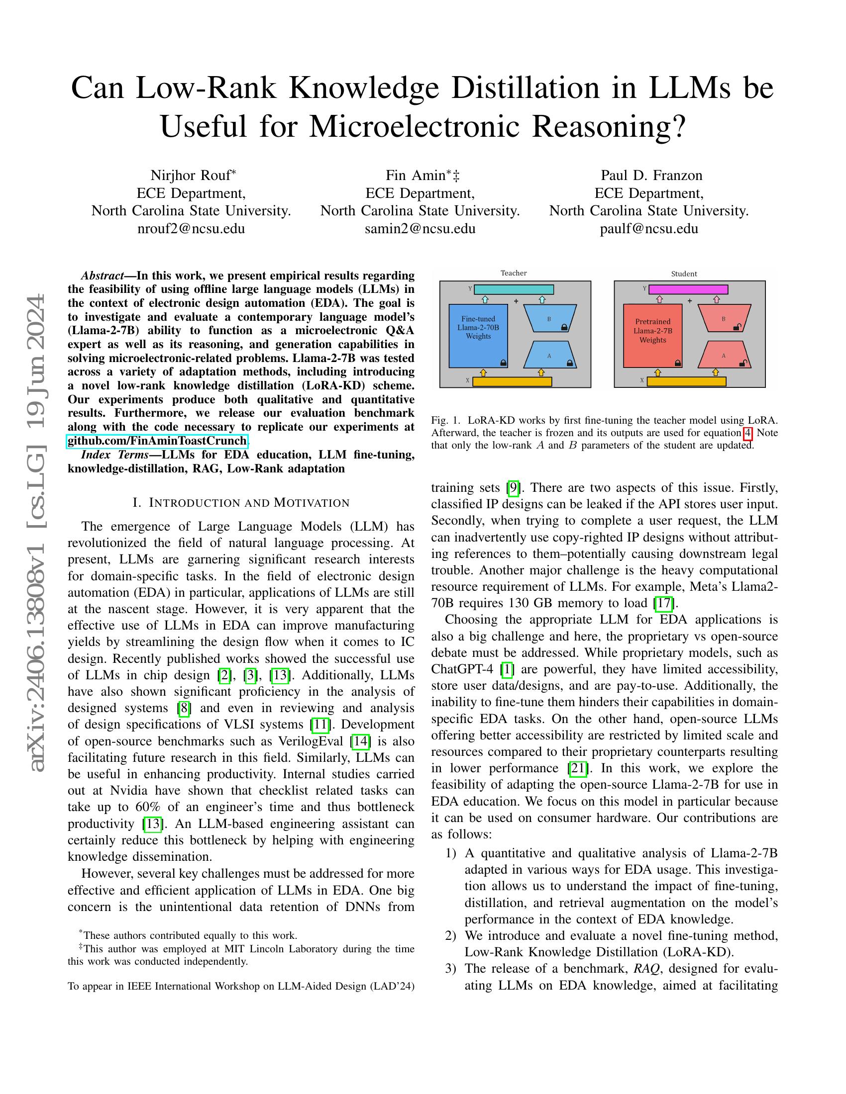 Can Low-Rank Knowledge Distillation in LLMs be Useful for ...
