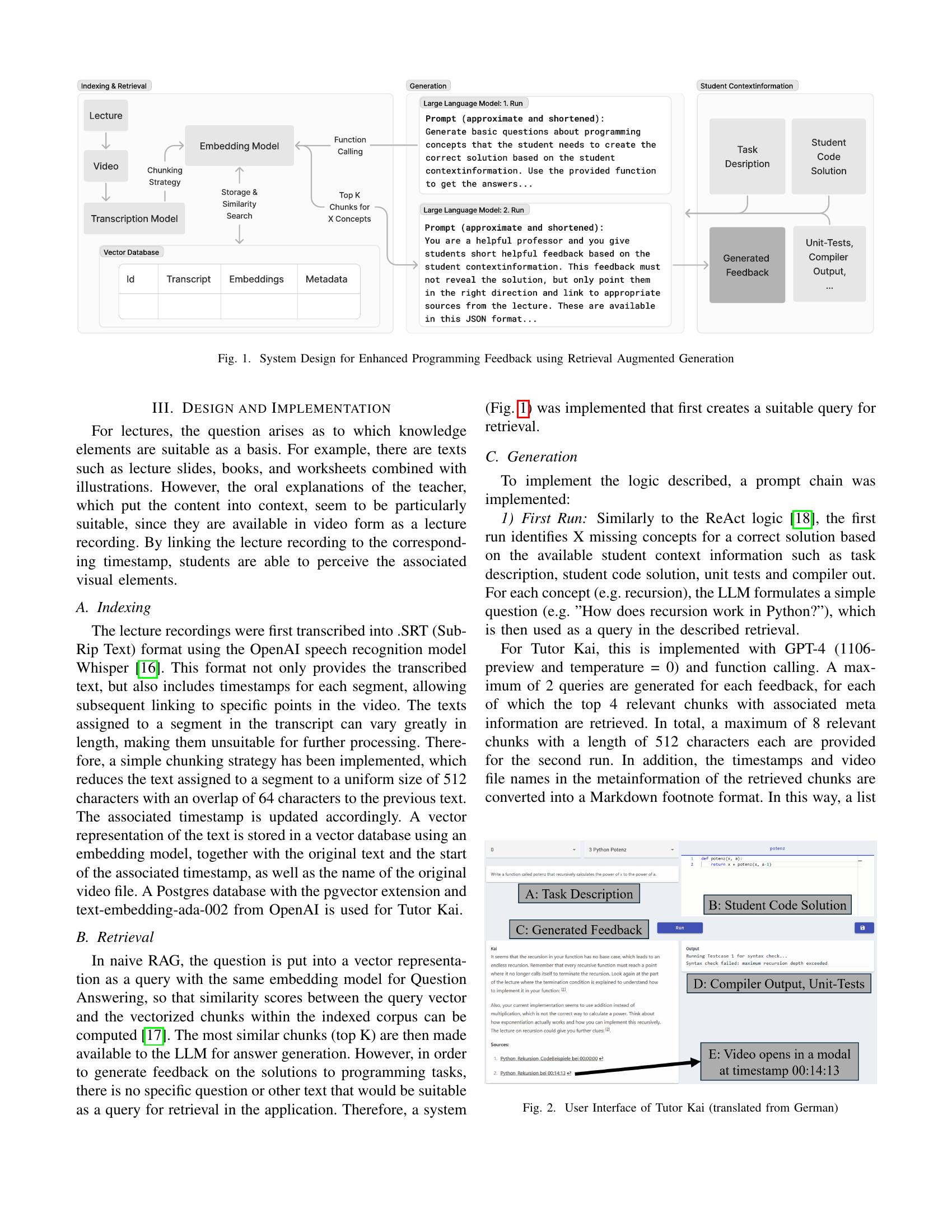 Leveraging Lecture Content for Improved Feedback: Explorations with GPT-4 and Retrieval ...