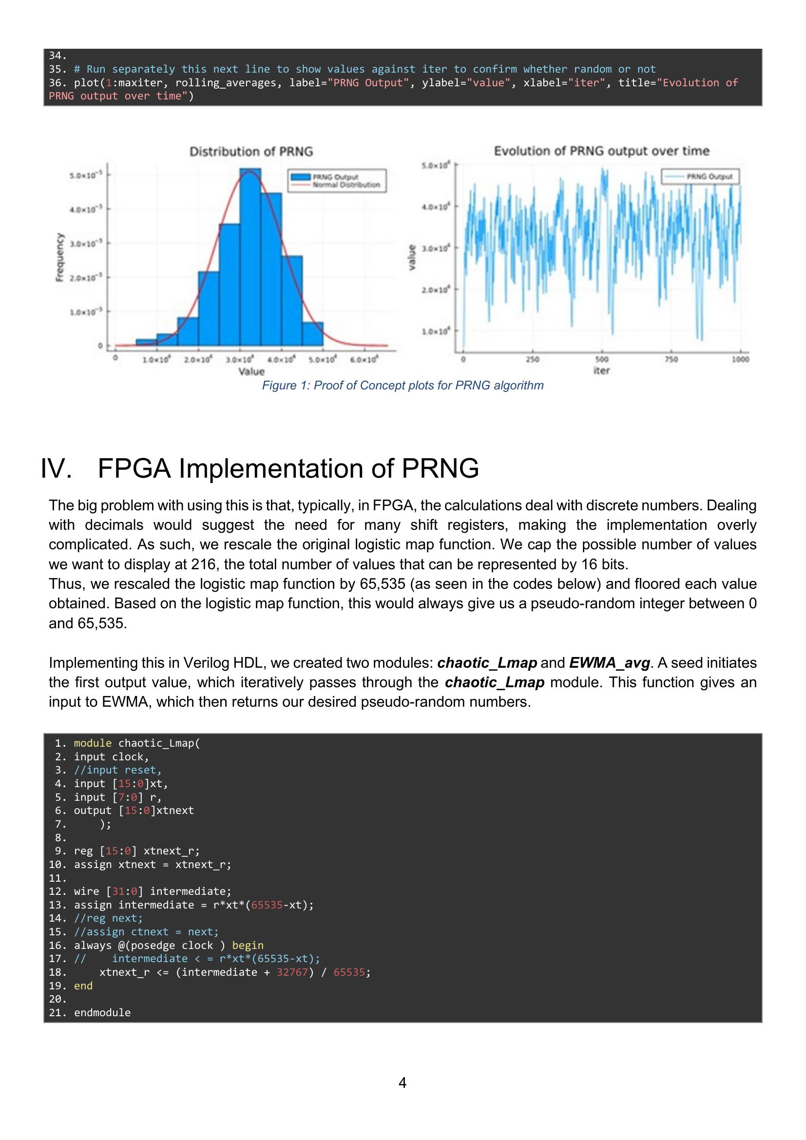 Logistic Map Pseudo Random Number Generator in FPGA - 智源社区论文