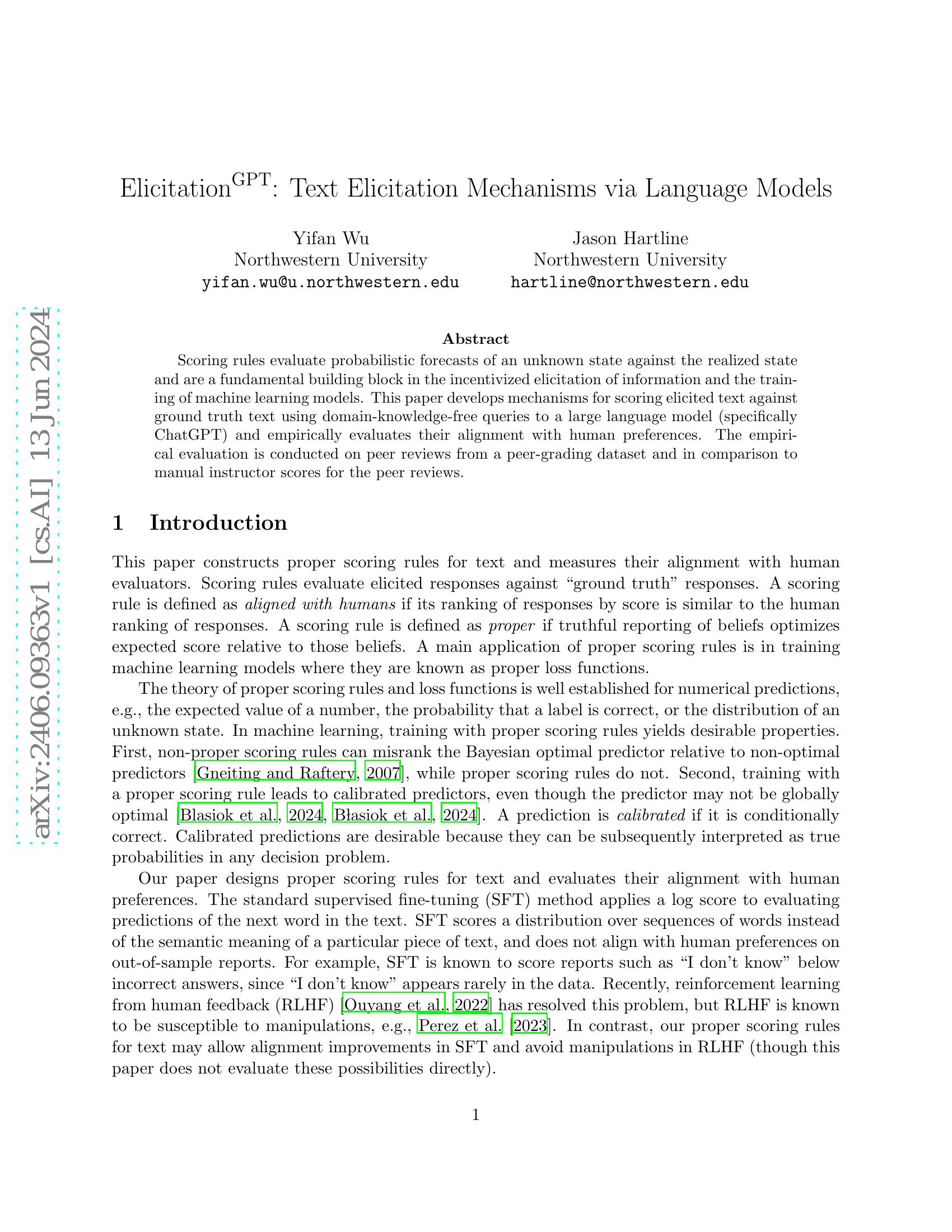 ElicitationGPT: Text Elicitation Mechanisms via Language Models - 智源社区论文