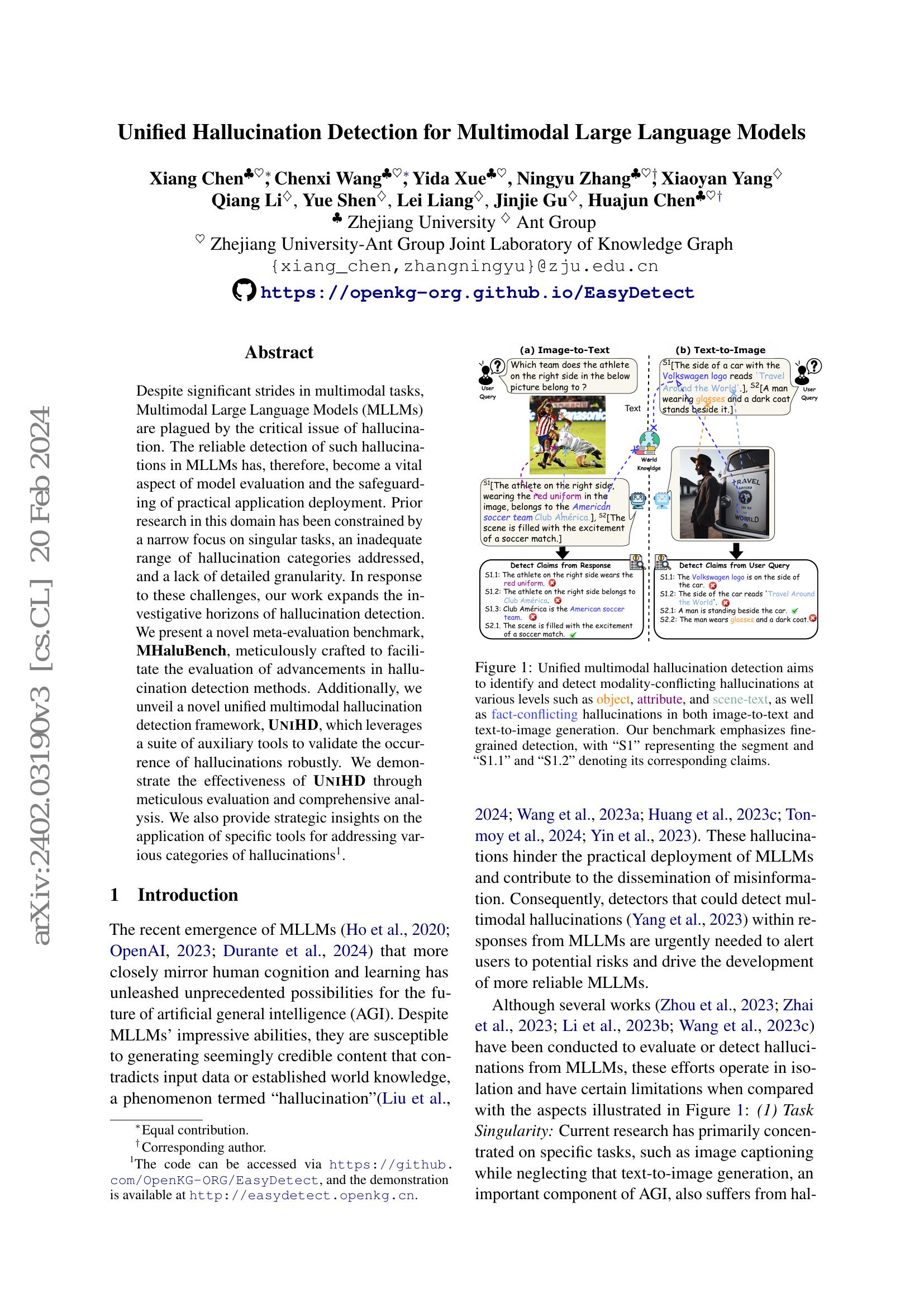 Unified Hallucination Detection for Multimodal Large Language Models - 智源社区论文