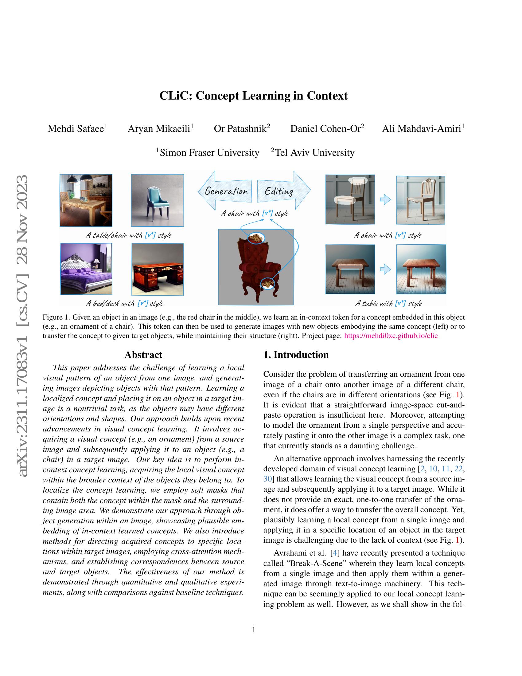 CLiC: Concept Learning in Context - 智源社区论文